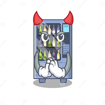 Devil Wine Vending Machine Isolated with Character Stock Vector ...
