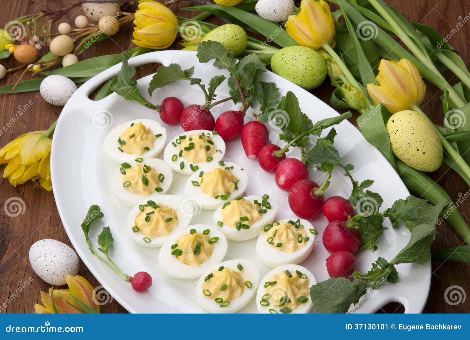 Deviled Eggs for Easter stock image. Image of deviled - 37130101