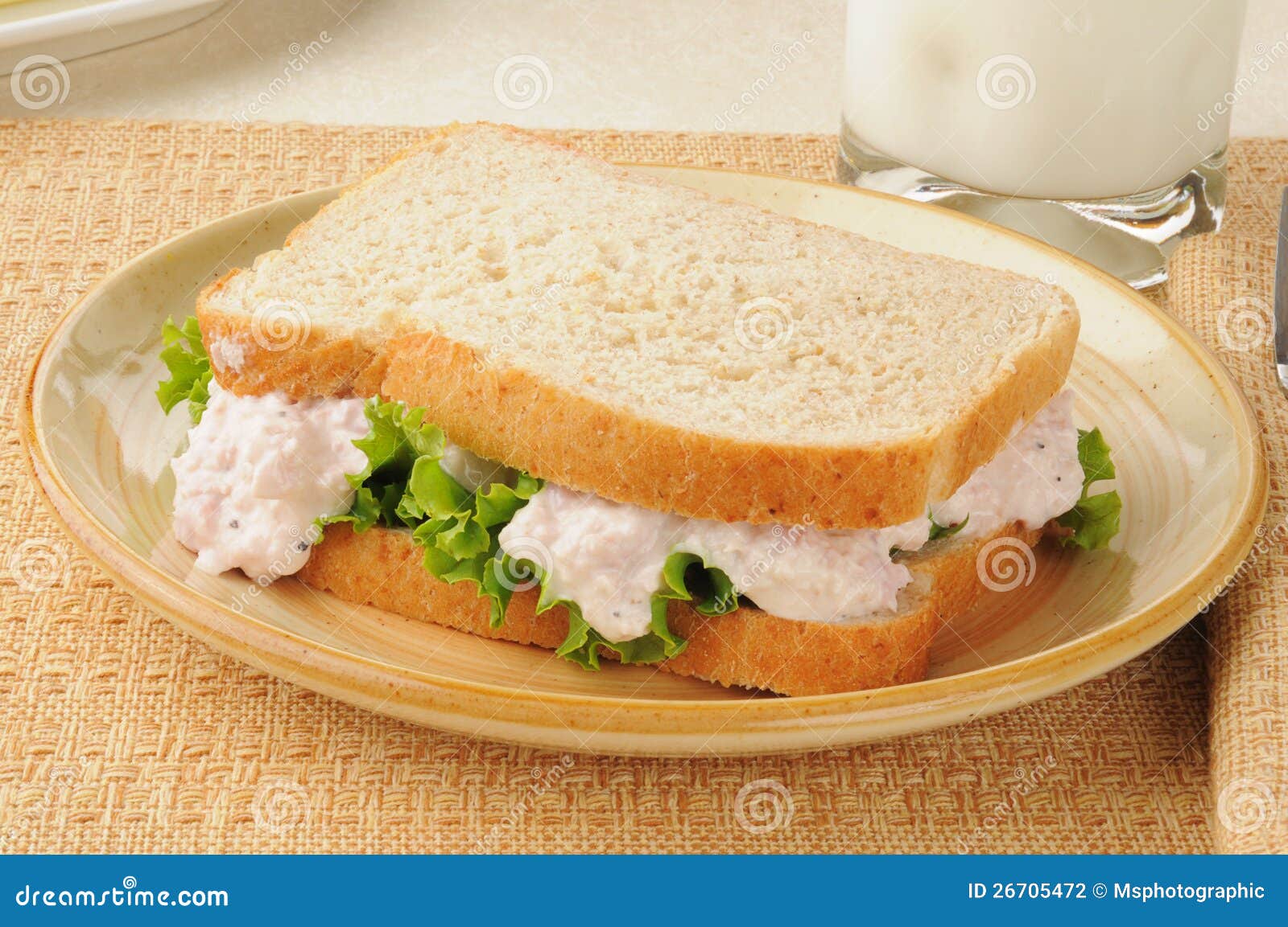 Deviled ham sandwich stock photo. Image of salad, bread - 26705472
