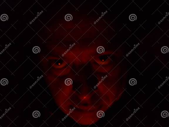 Devilish look stock image. Image of terror, glance, looking - 135834855