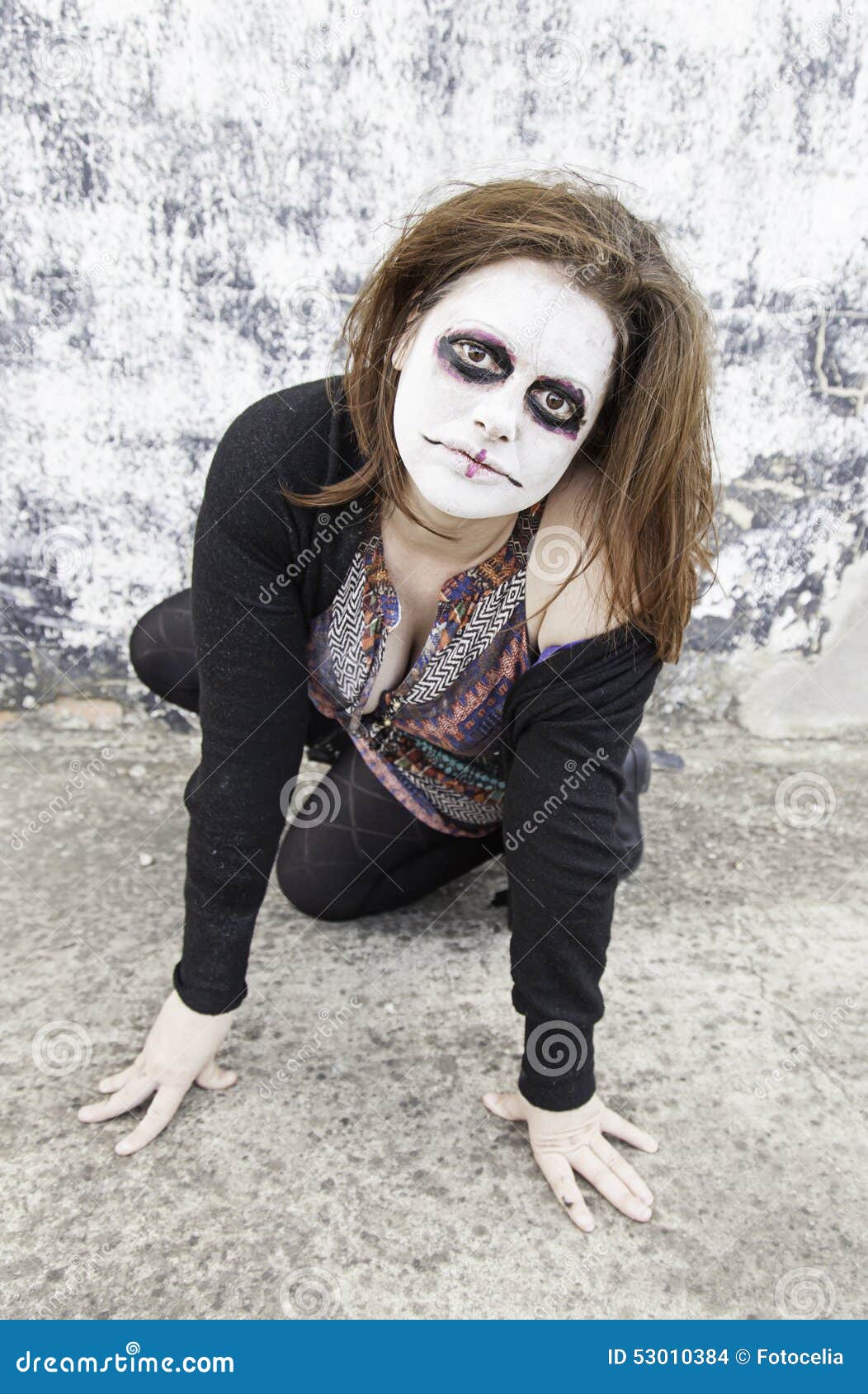 Devilish woman crazy stock photo. Image of crime, loneliness - 53010384