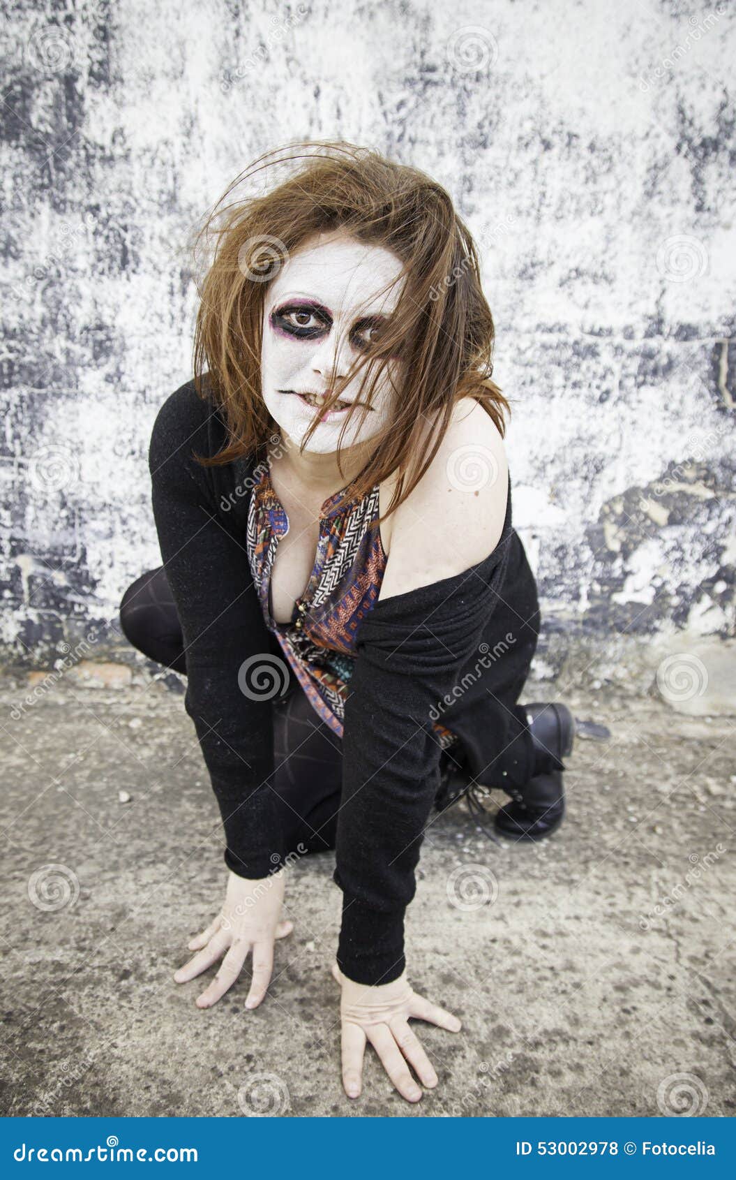 Devilish woman stock photo. Image of depression, anxious - 53002978
