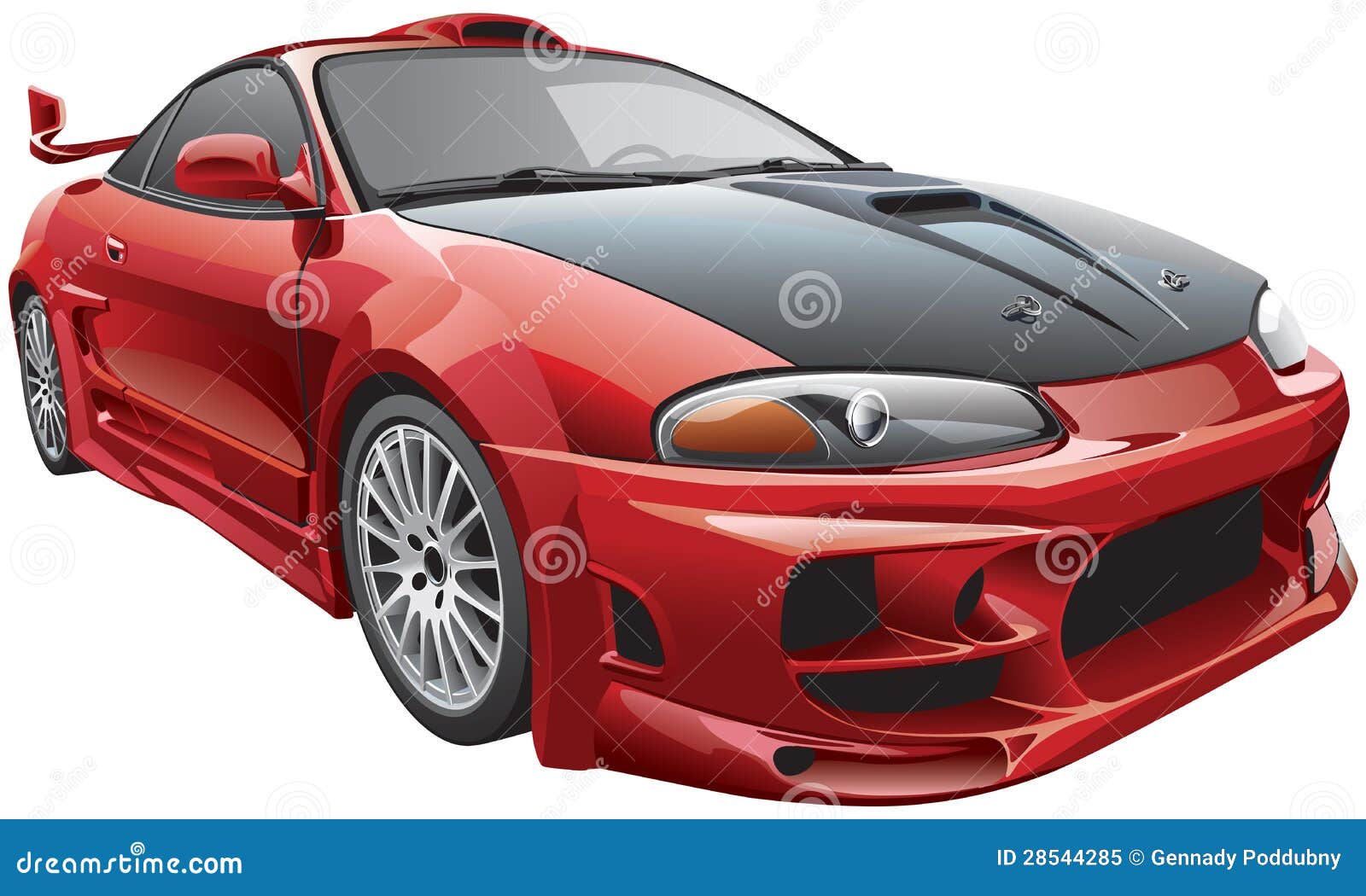 Devils car stock vector. Illustration of collectors, racing - 28544285
