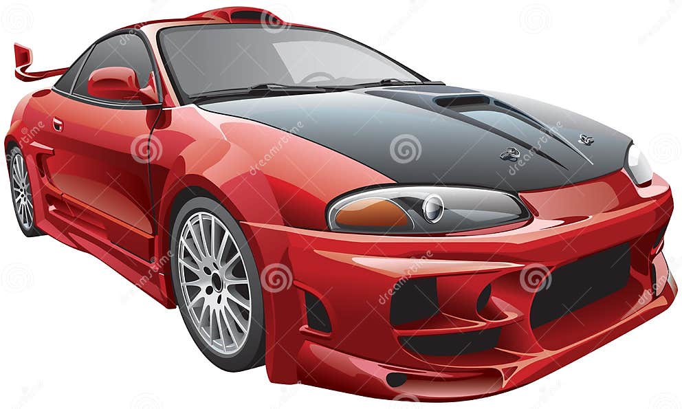Devils car stock vector. Illustration of collectors, racing - 28544285
