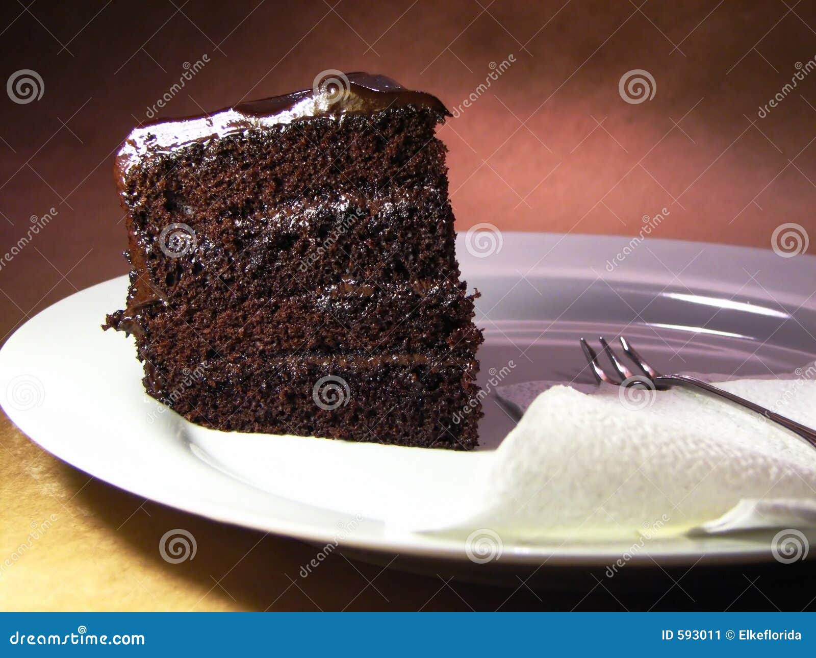 Devils chocolate cake stock image. Image of decadent, sweet - 593011