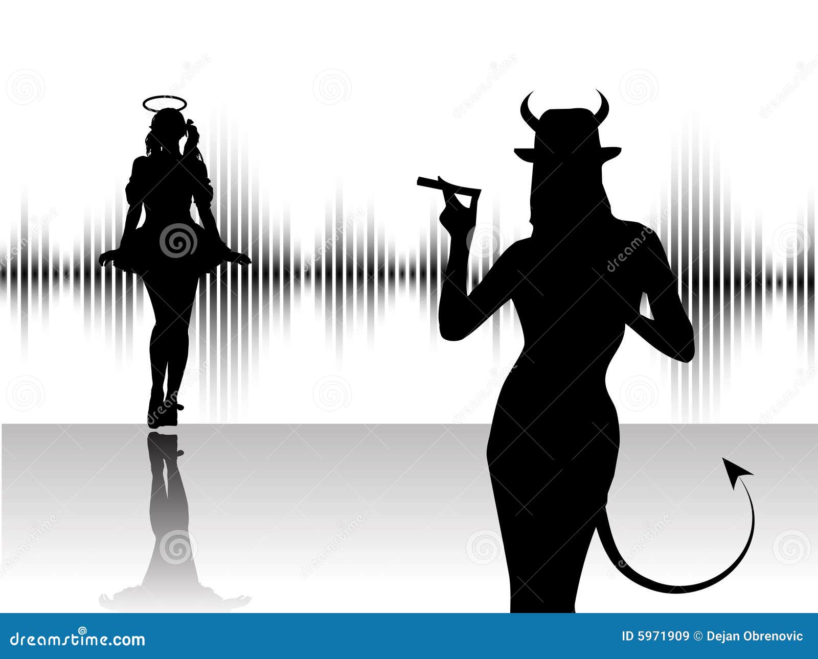 Devils Dance stock vector. Illustration of passion, angel - 5971909