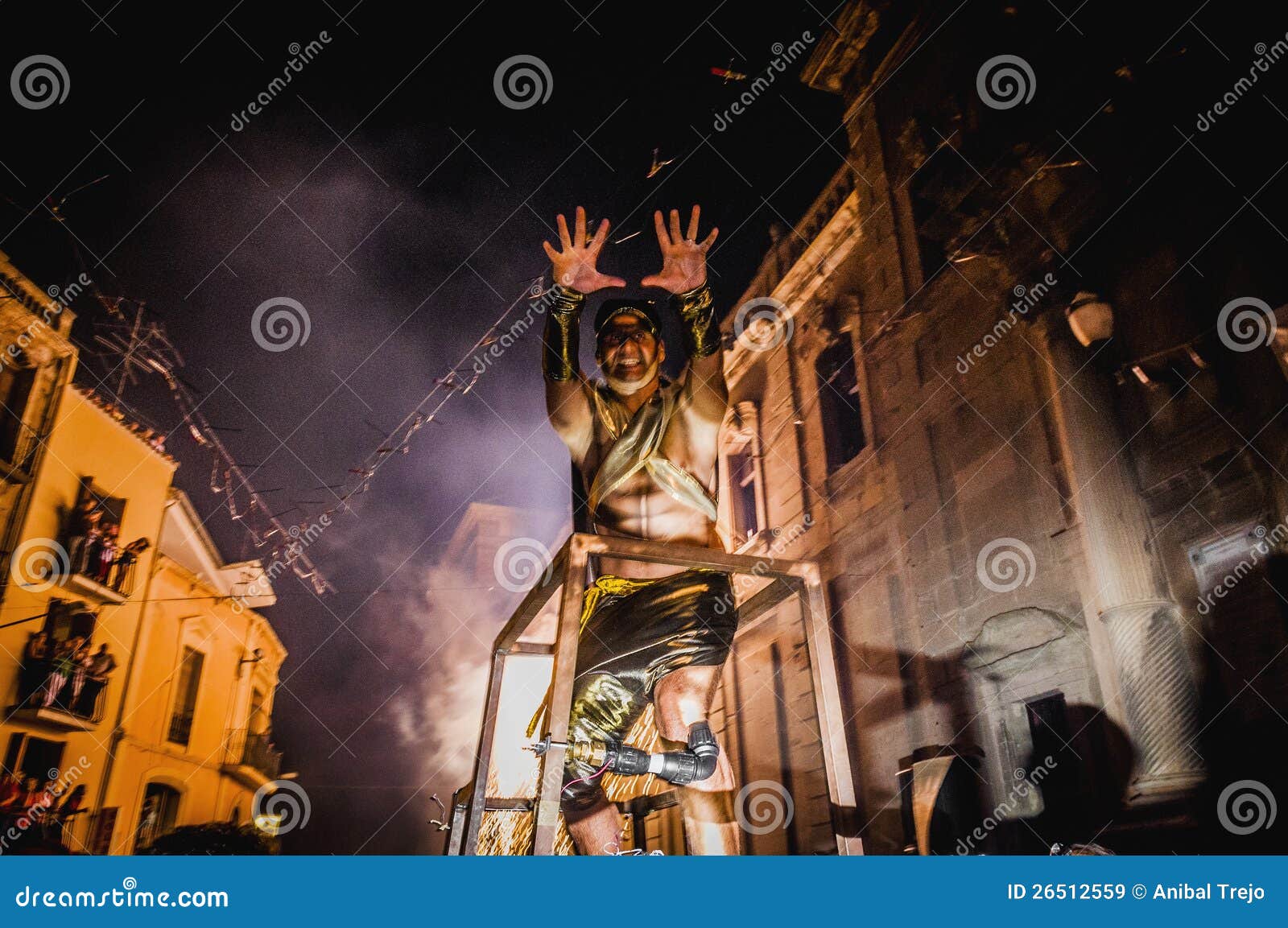 Devils Dance Group on Correfoc Editorial Stock Image - Image of ...