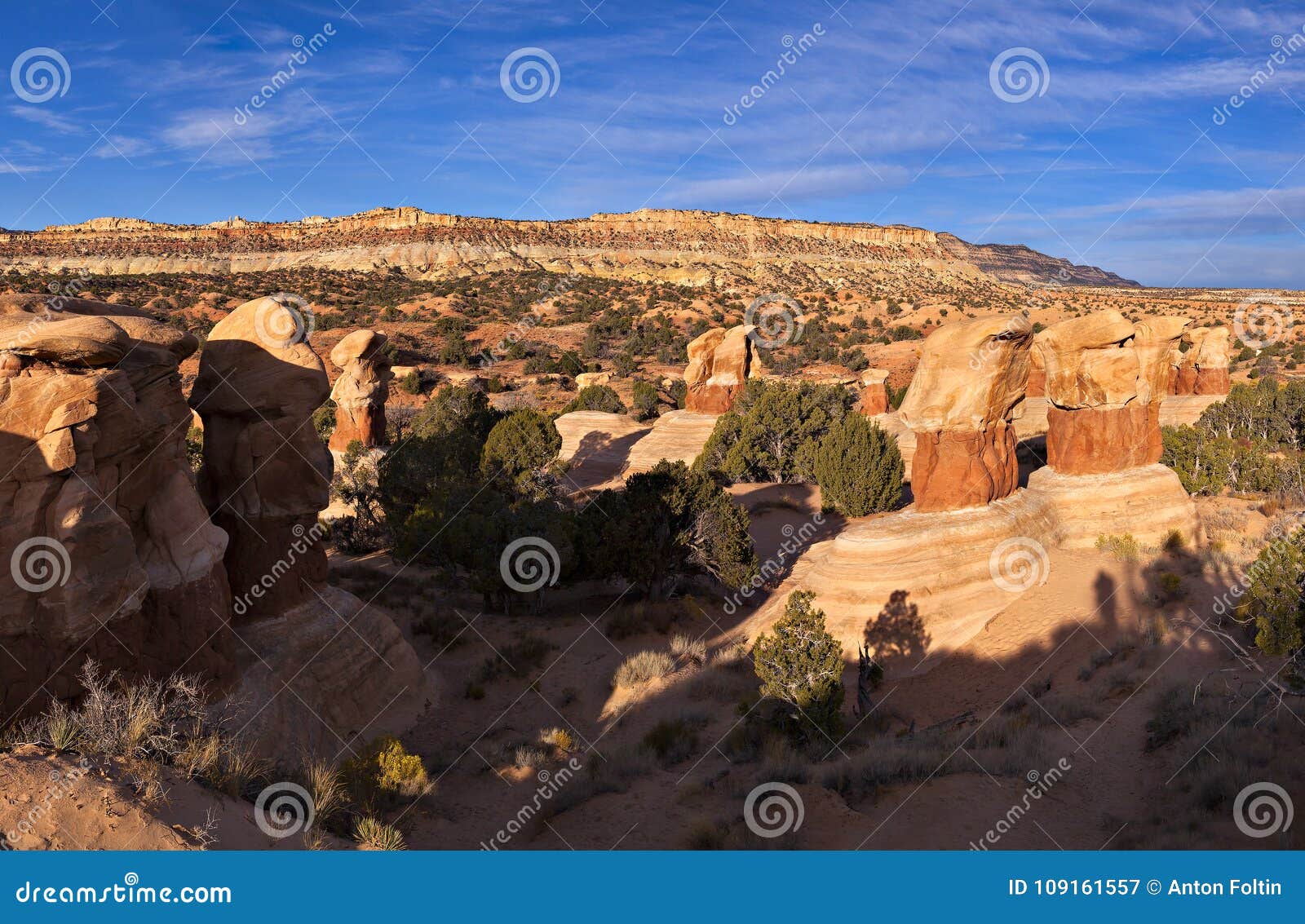 Devils Garden stock image. Image of canyon, hole, sandstone - 109161557