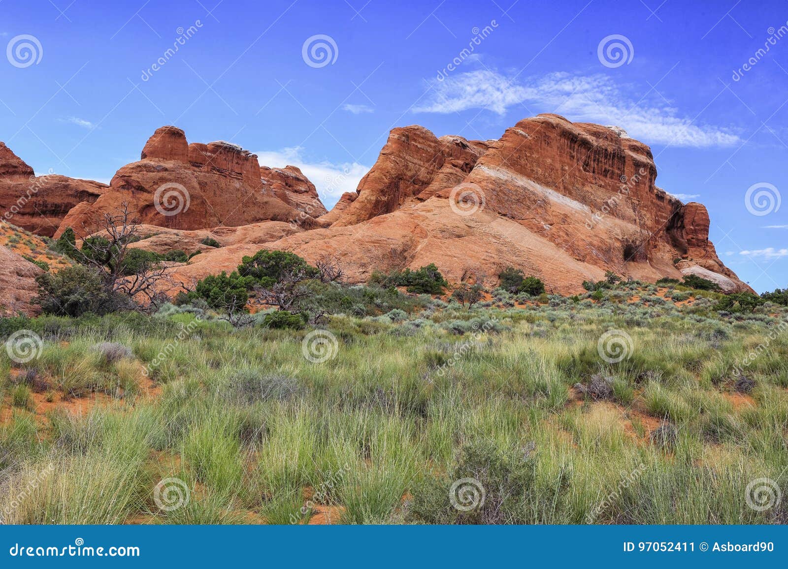 Devils Garden Trail, Arches National Park, Utah Stock Image - Image of ...