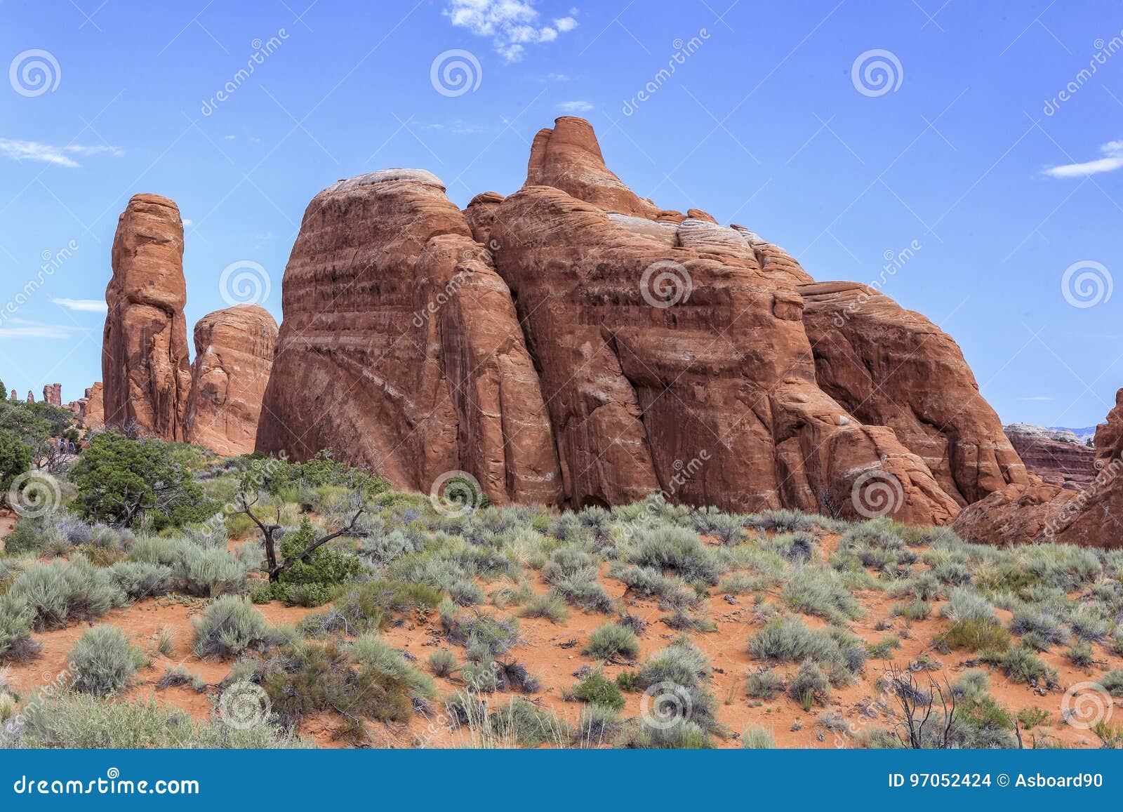 Devils Garden Trail, Arches National Park, Utah Stock Photo - Image of ...