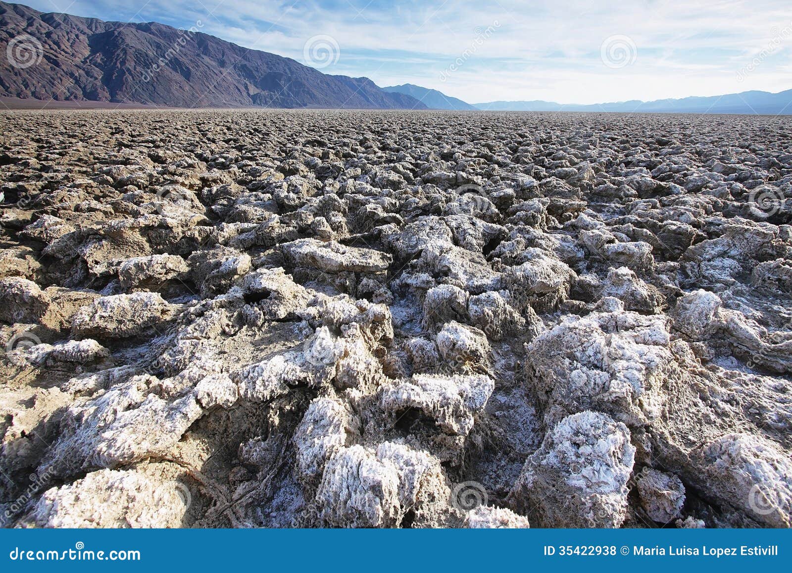 Devils Golf Course in Death Valley Stock Photo - Image of landscape ...