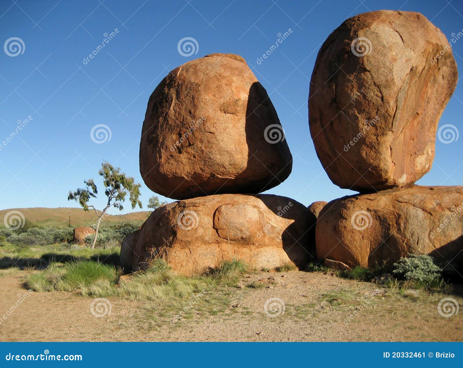 Devils marbles stock image. Image of devils, australian - 20332461