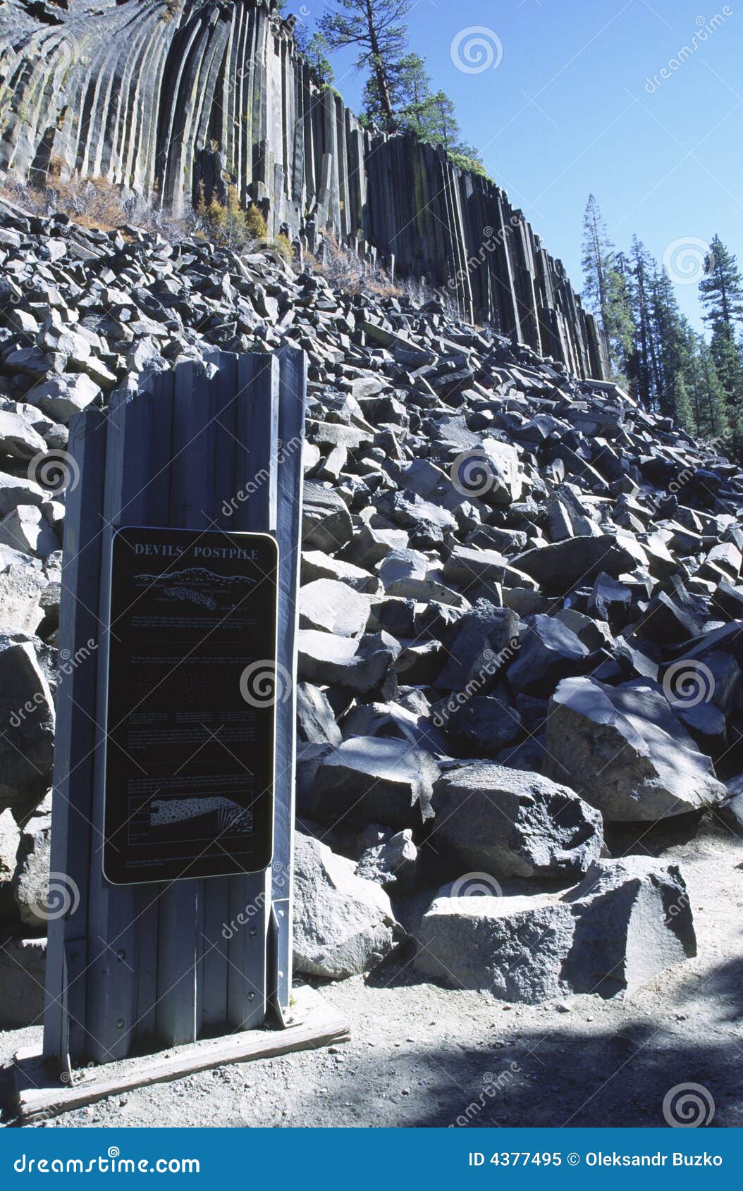 Devils Postpile National Monument in California Stock Image - Image of ...