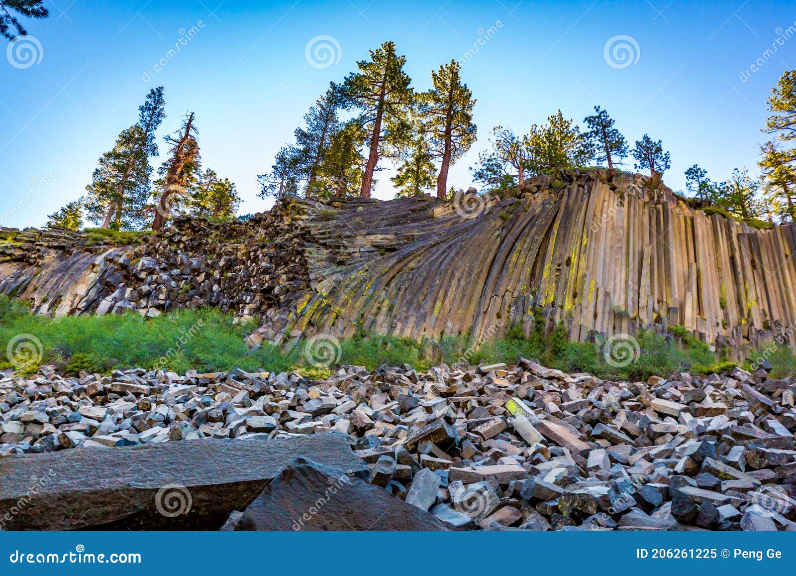 Devils Postpile National Monument Stock Image - Image of columnar ...