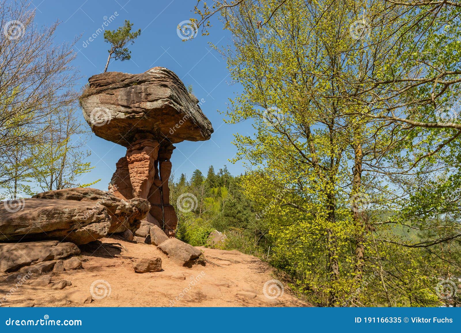 Devils Table at Hinterweidenthal in Germany Stock Image - Image of ...