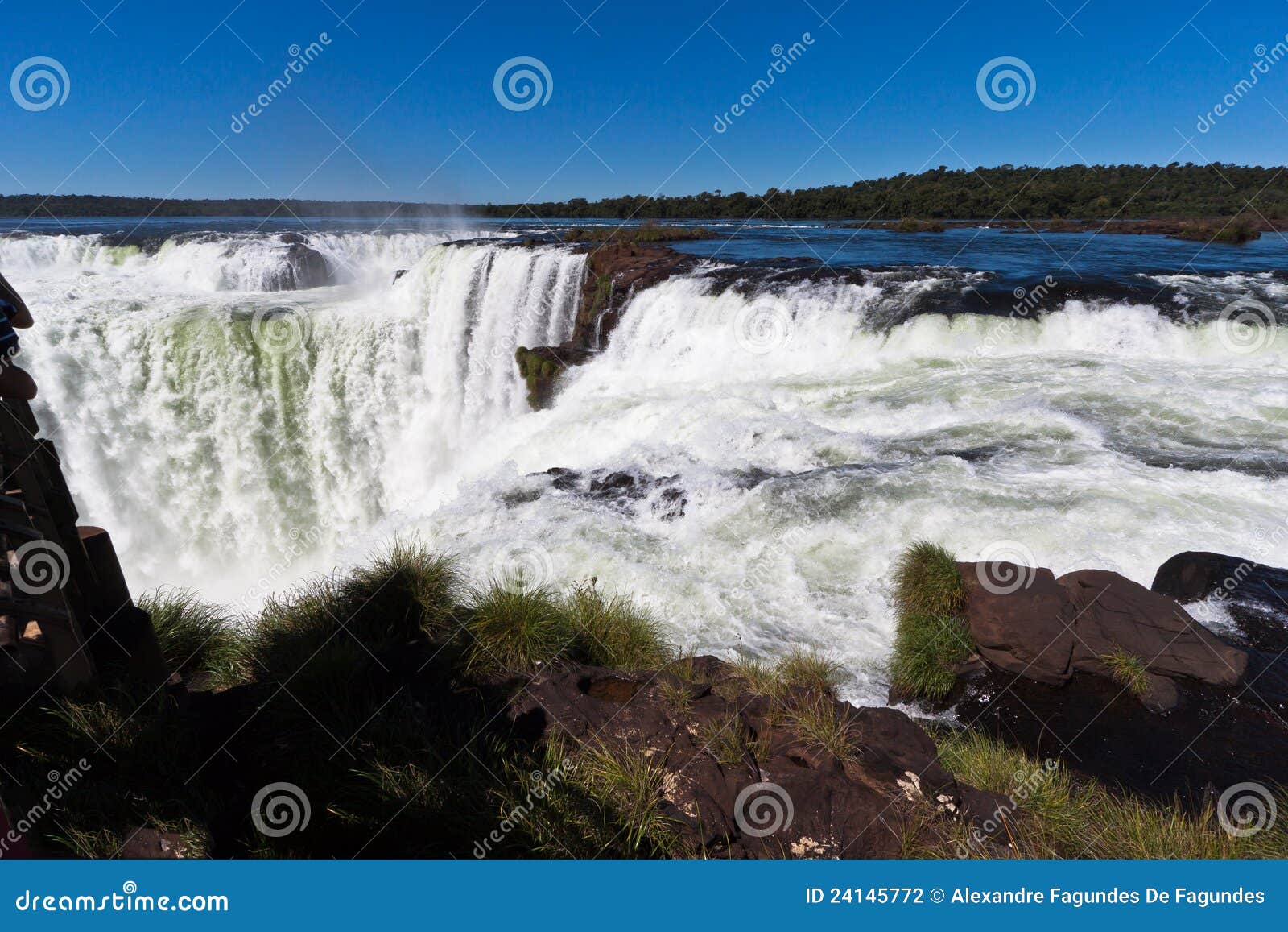 Devils Throat in Iguassu Falls Argentina Brazil Stock Photo - Image of ...