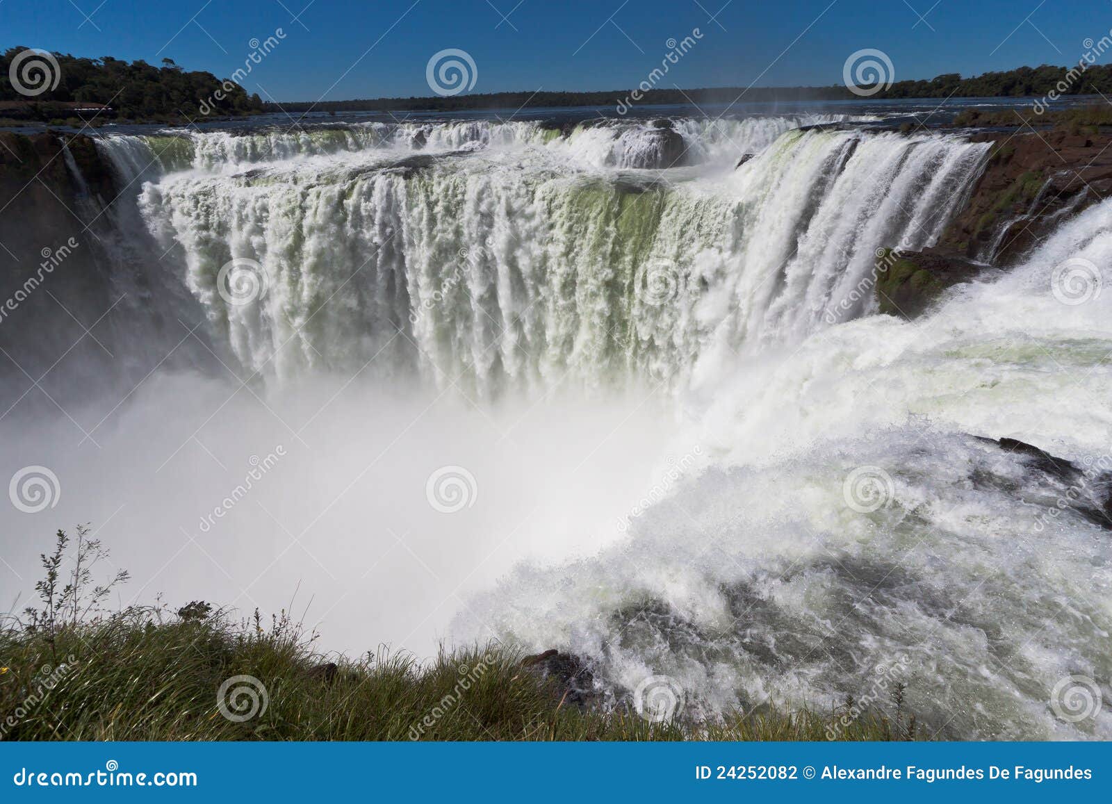 Devils Throat Waterfall Argentina And Brazil Royalty-Free Stock Image ...