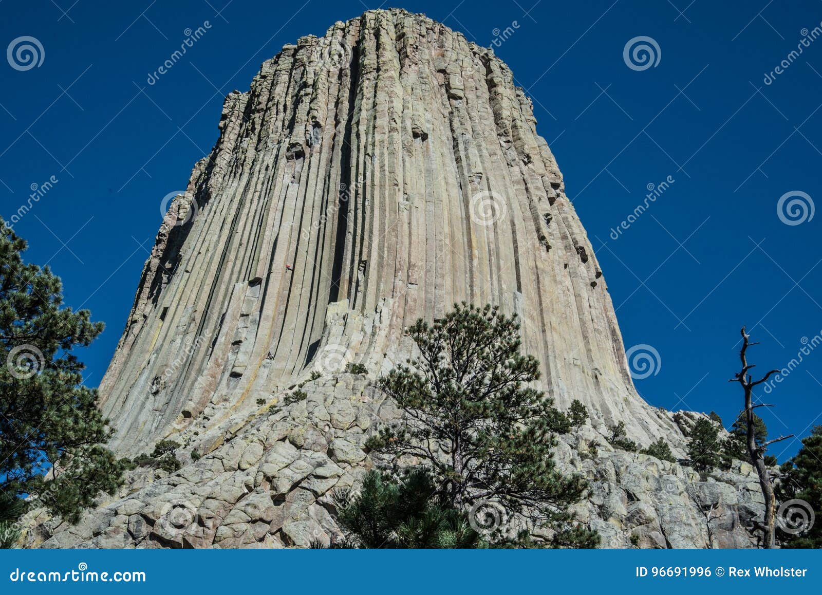 Devils Tower in Eastern Wyoming Stock Photo - Image of eastern, wyoming ...