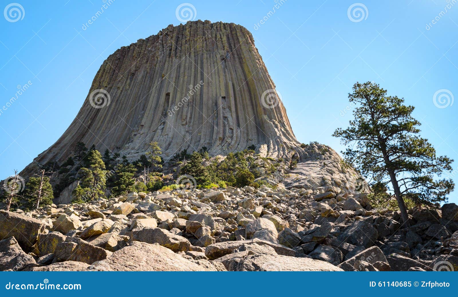 Devils Tower stock image. Image of fourche, devils, jurassic - 61140685
