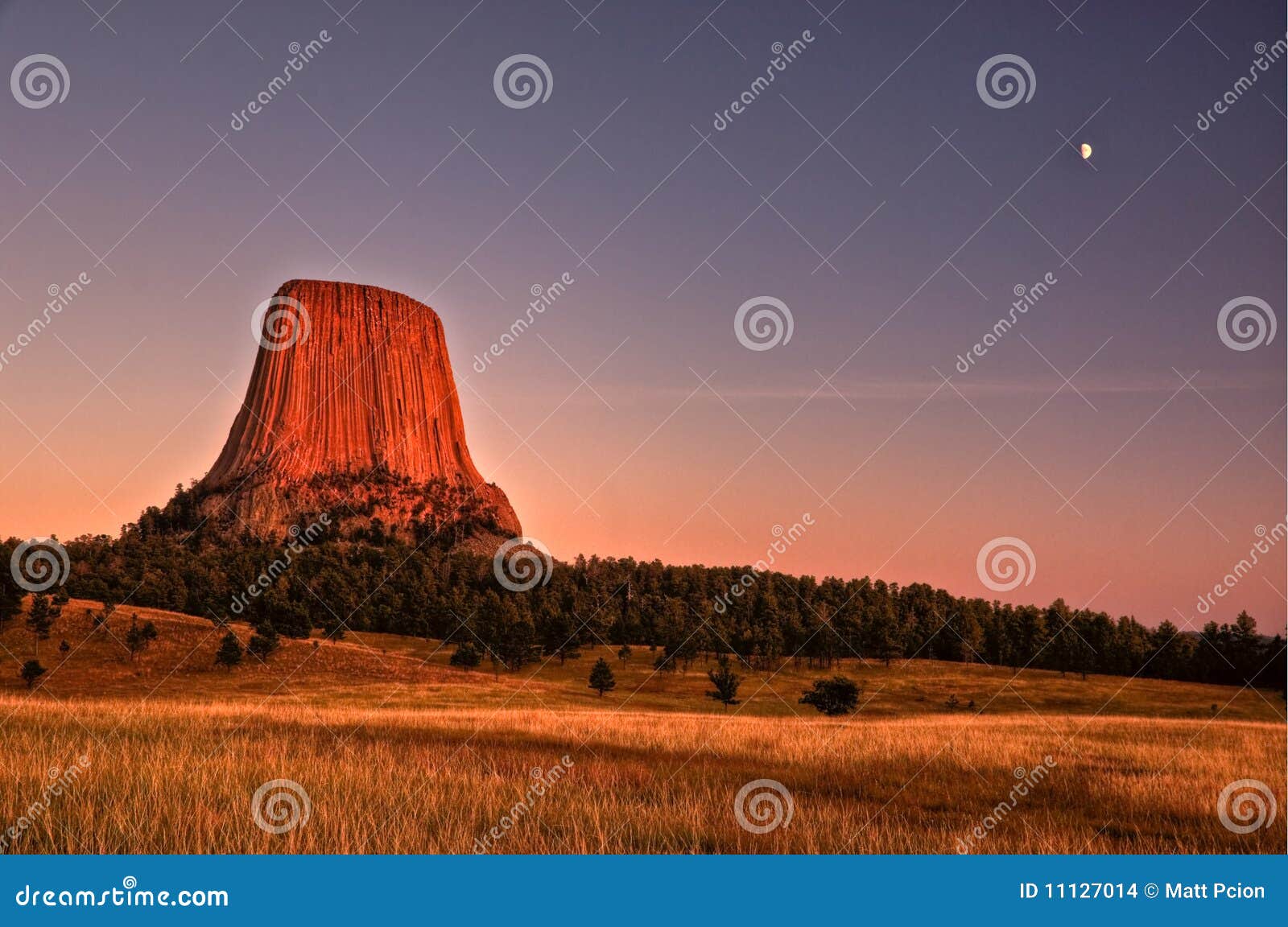 Devils Tower National Monument, Wyoming, USA Stock Photo - Image of ...