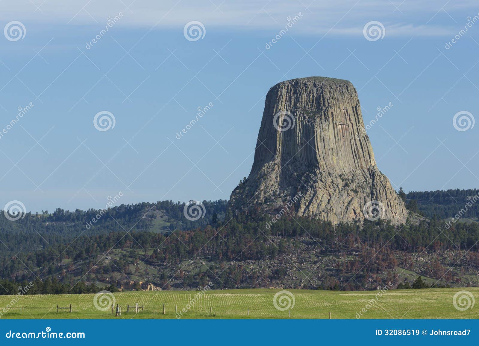 Devils Tower stock image. Image of landscape, landmark - 32086519