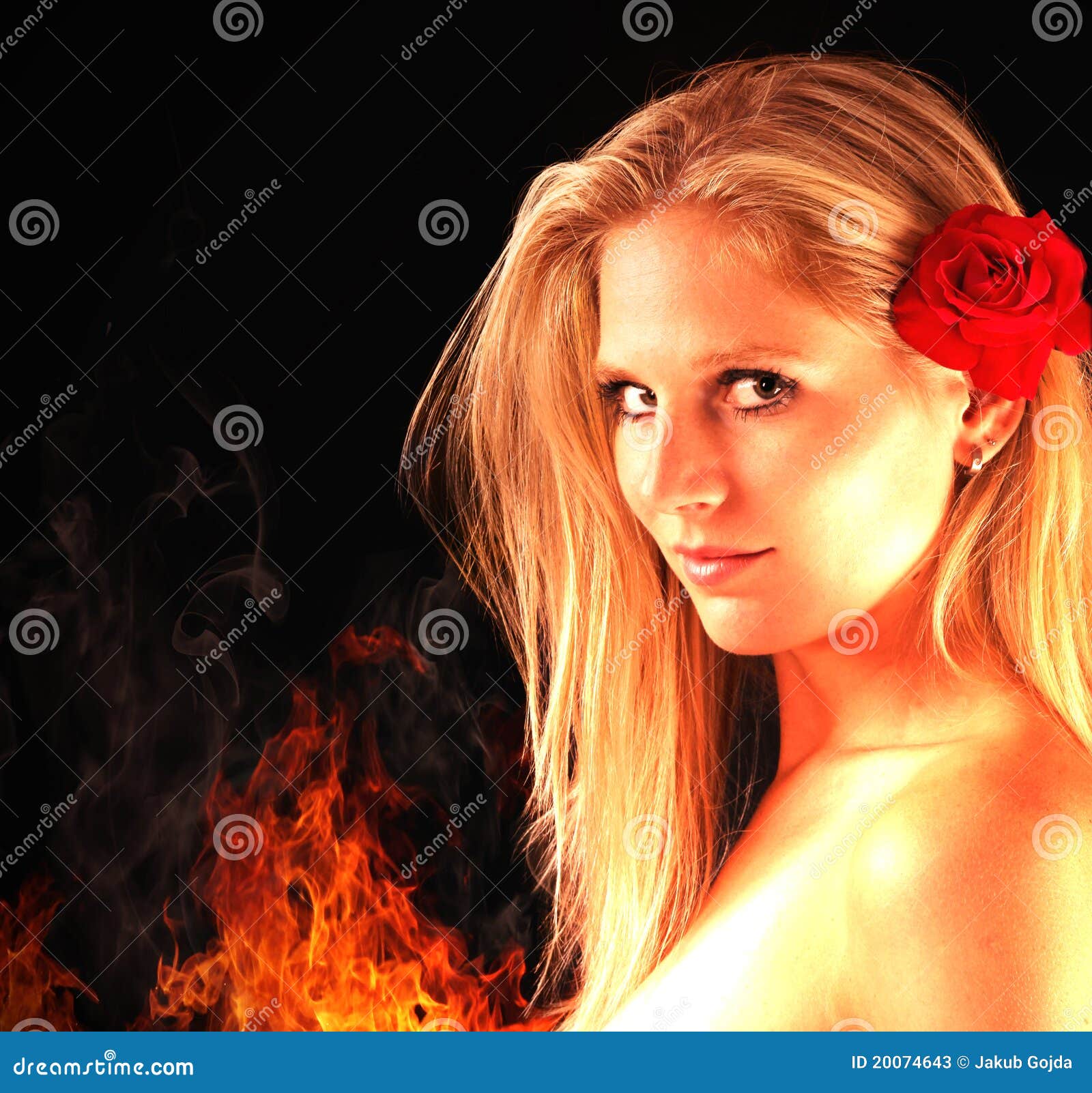 Devils woman stock image. Image of sensual, color, lips - 20074643