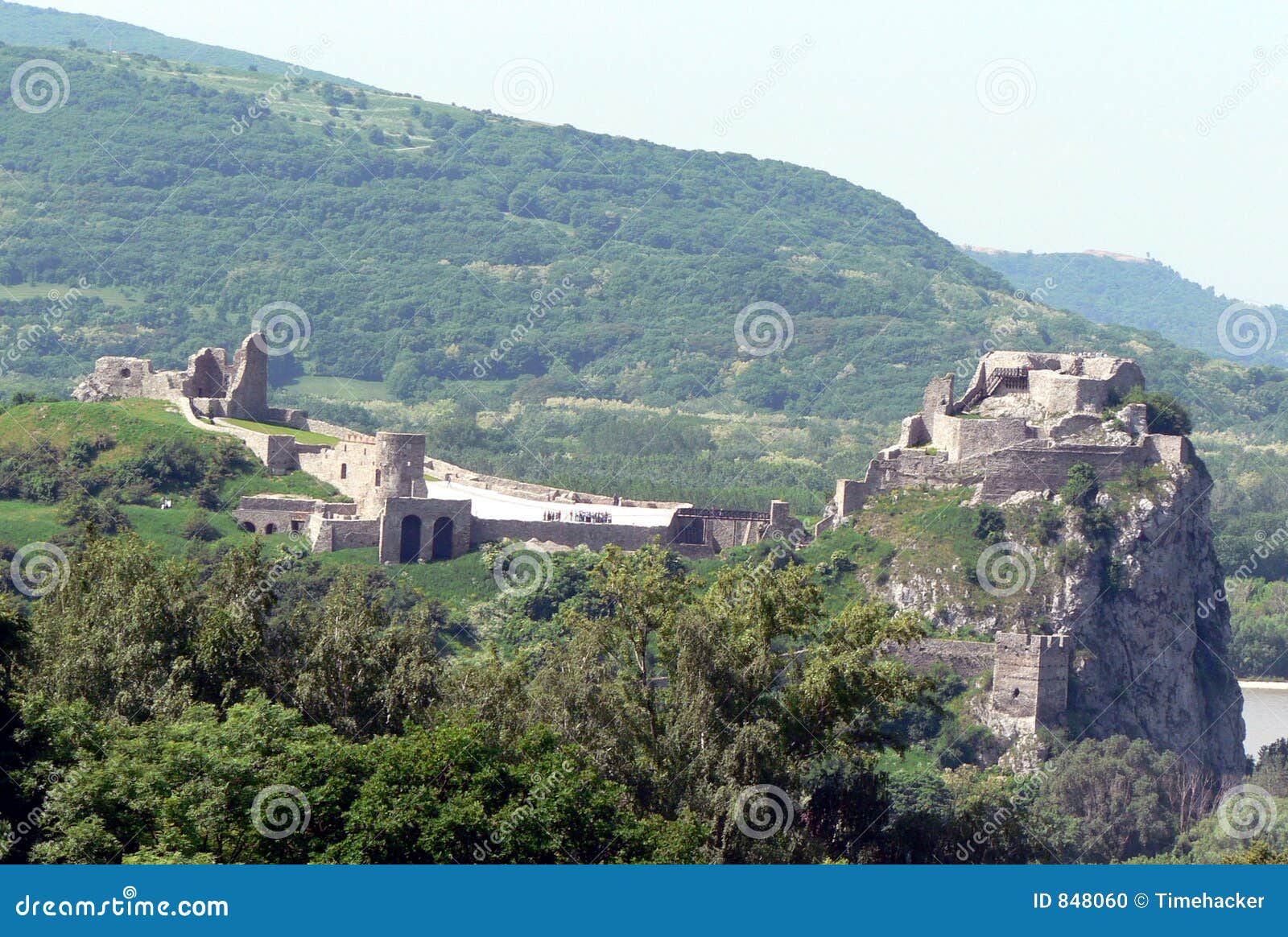 Devin Castle stock photo. Image of hill, bratislava, view - 848060