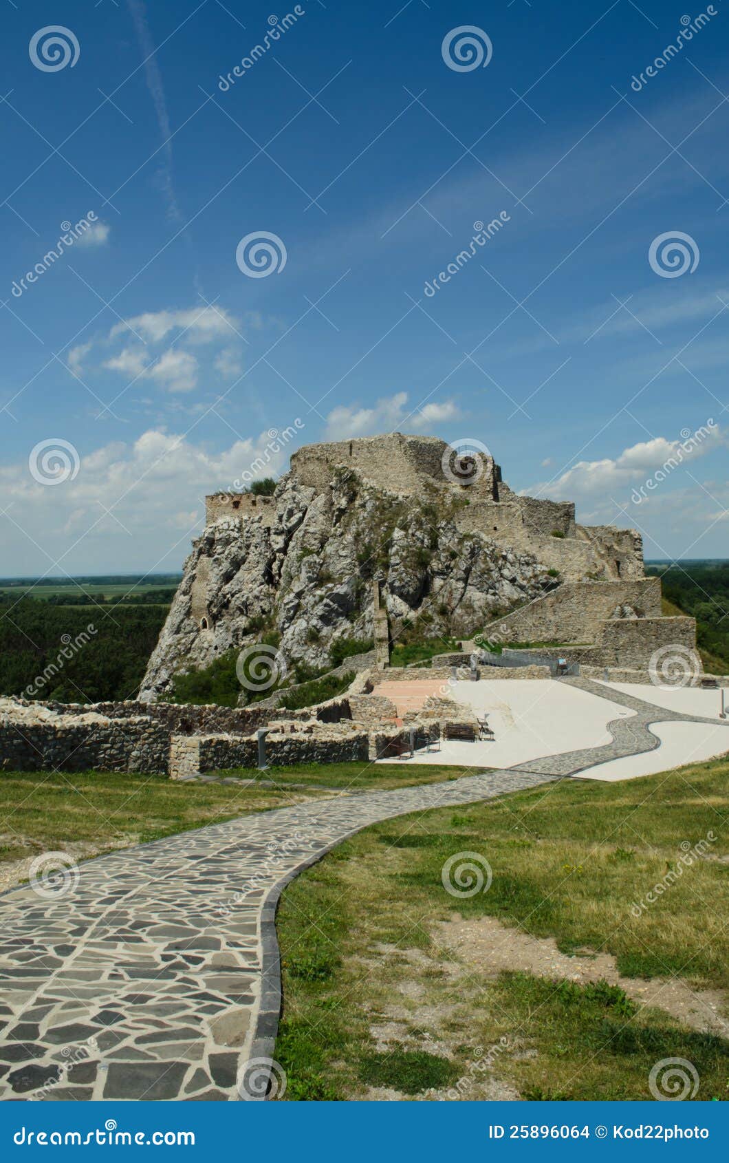 Devin Castle in Bratislava stock photo. Image of slovak - 25896064