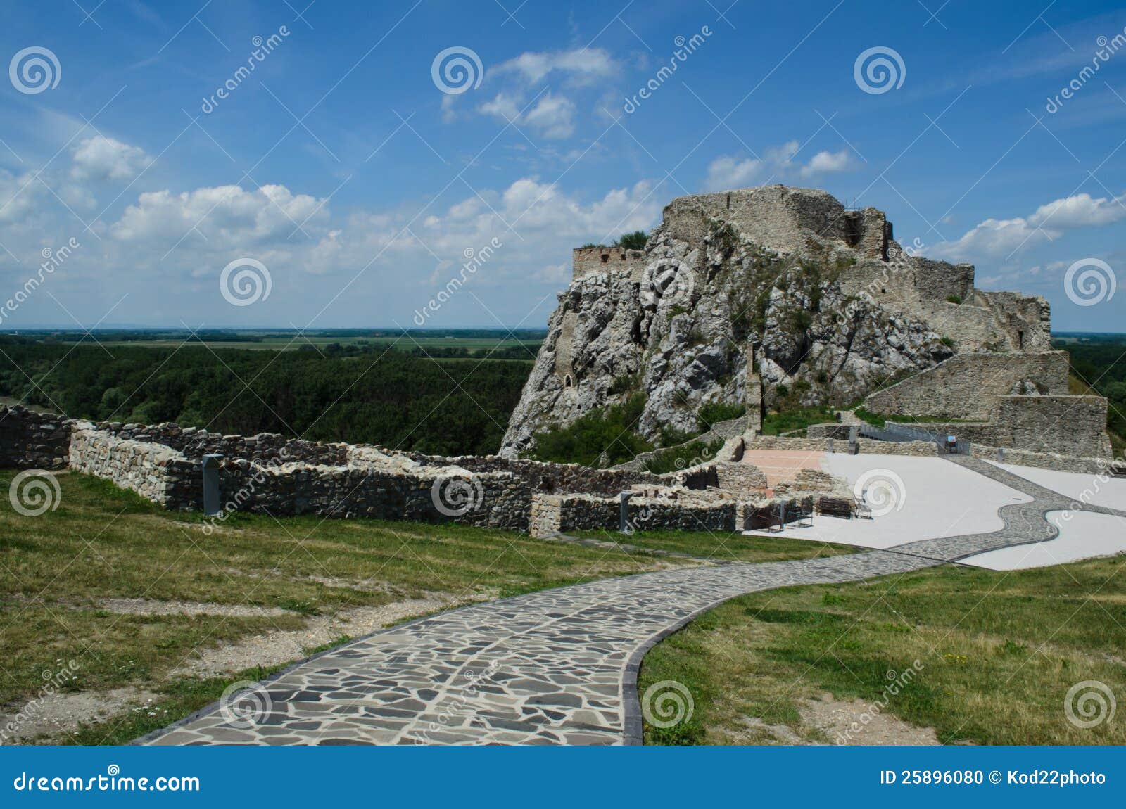 Devin Castle in Bratislava stock photo. Image of slovakia - 25896080