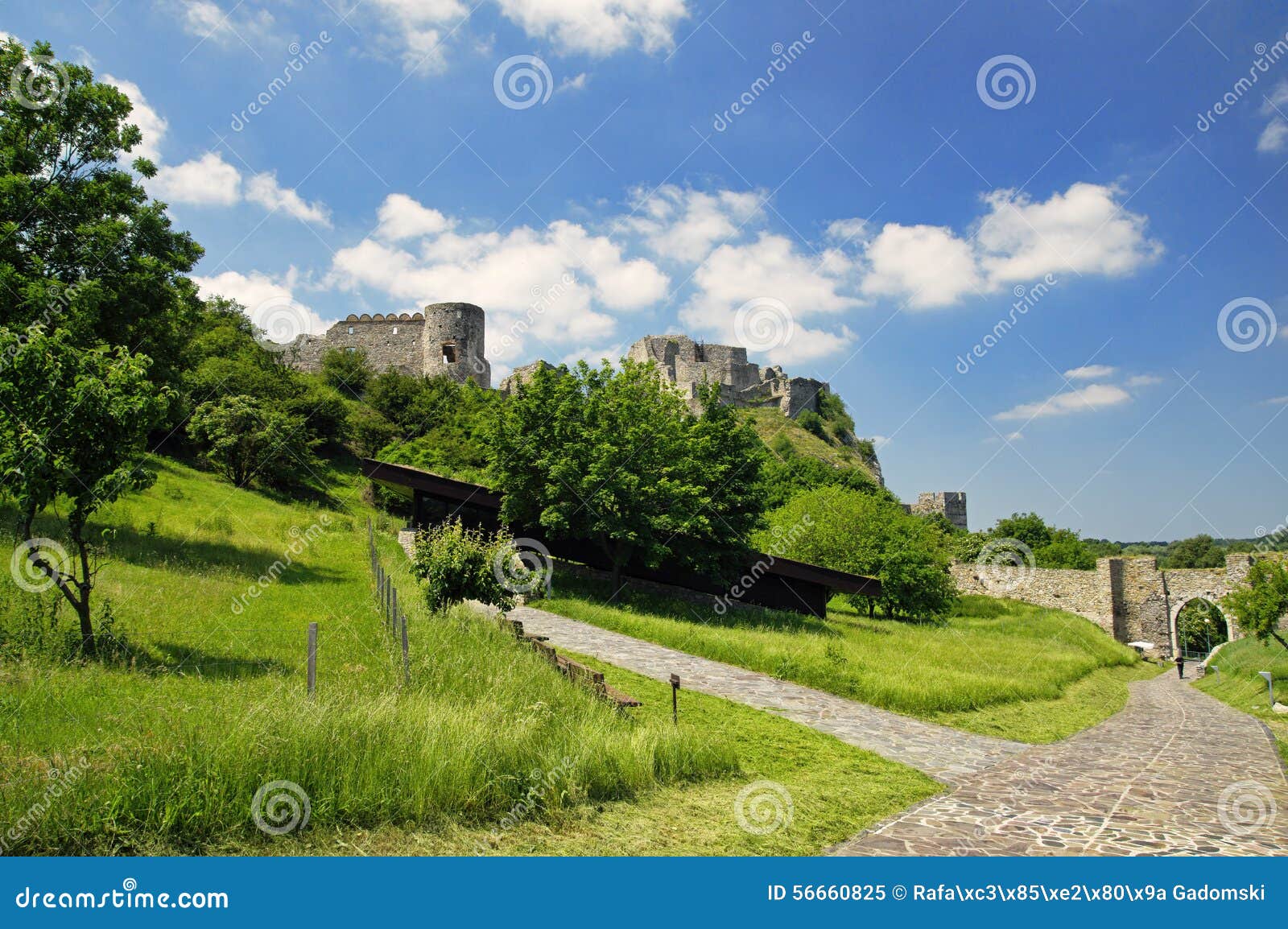 Devin Castle stock image. Image of republic, sights, fall - 56660825