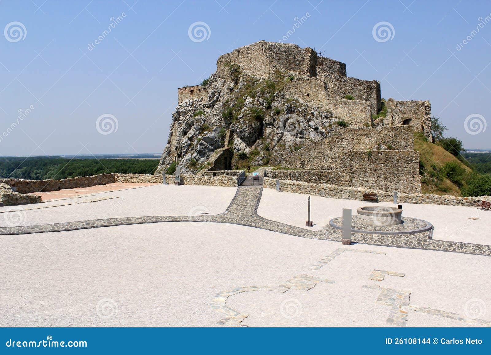 Devin Castle Near Bratislava (border with Austria) Stock Photo - Image ...