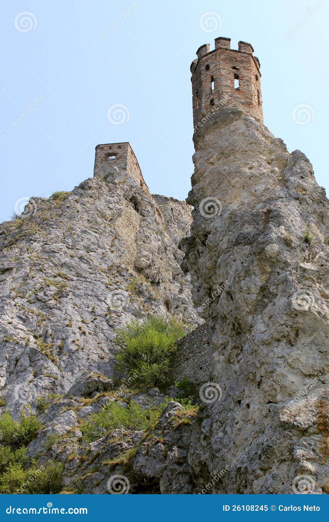 Devin Castle Near Bratislava. Slovakia Stock Image - Image of ...
