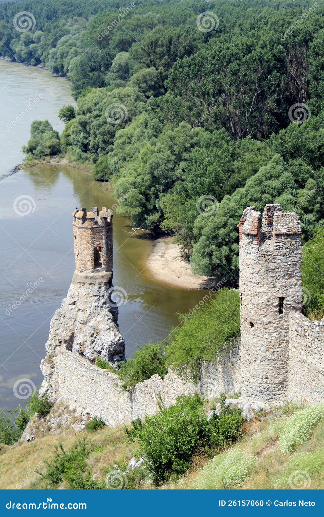 Devin Castle Near Bratislava. Slovakia Stock Photo - Image of fortress ...
