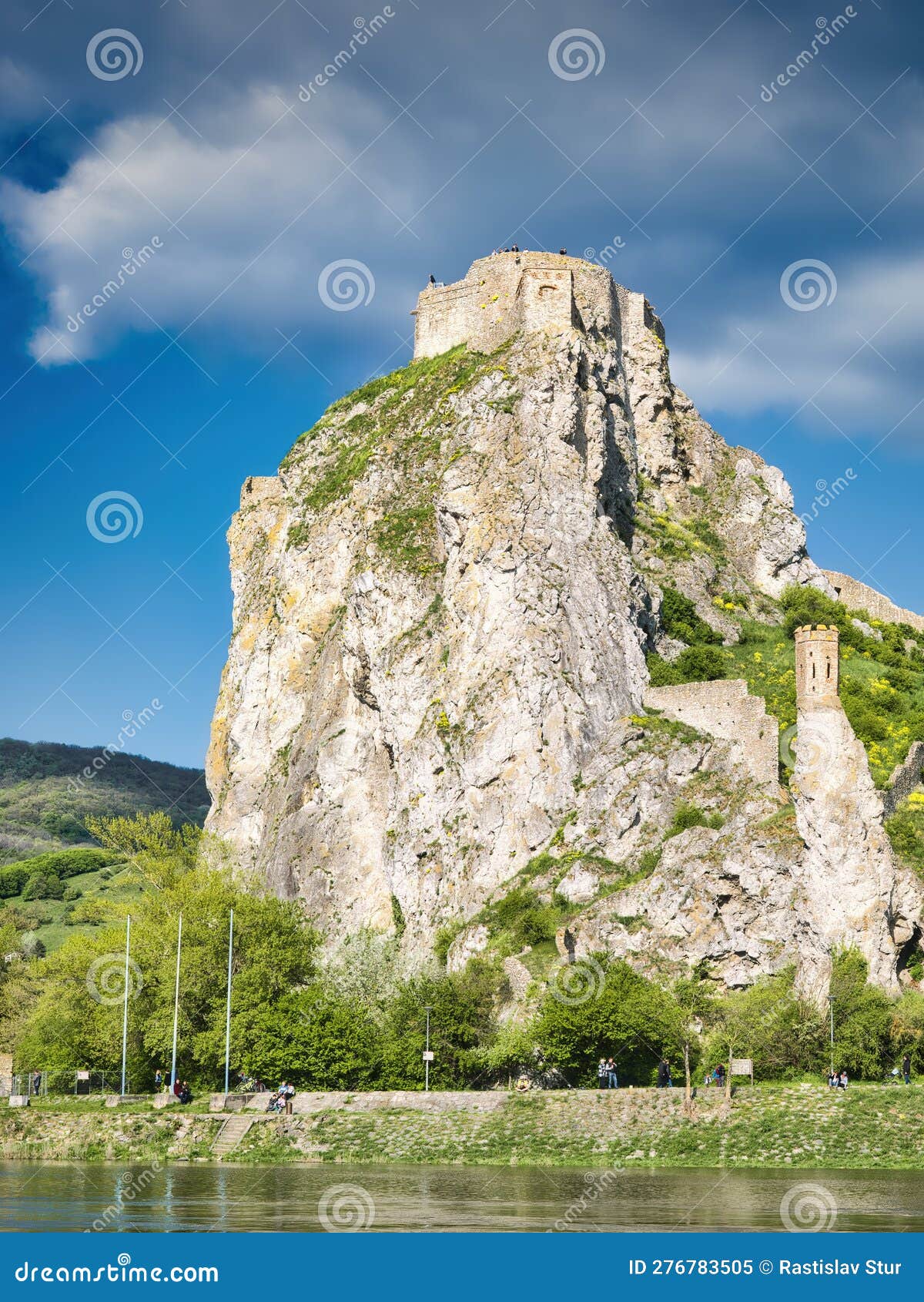 Devin Castle Ruins from Danube River View, Bratislava, Slovakia Stock ...