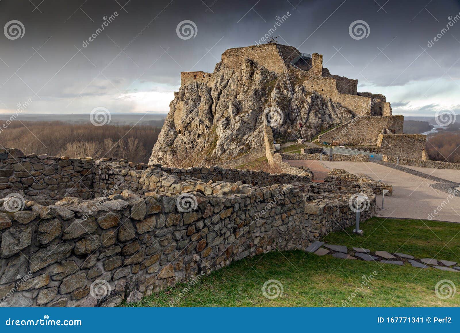 Devin castle stock image. Image of castle, medieval - 167771341