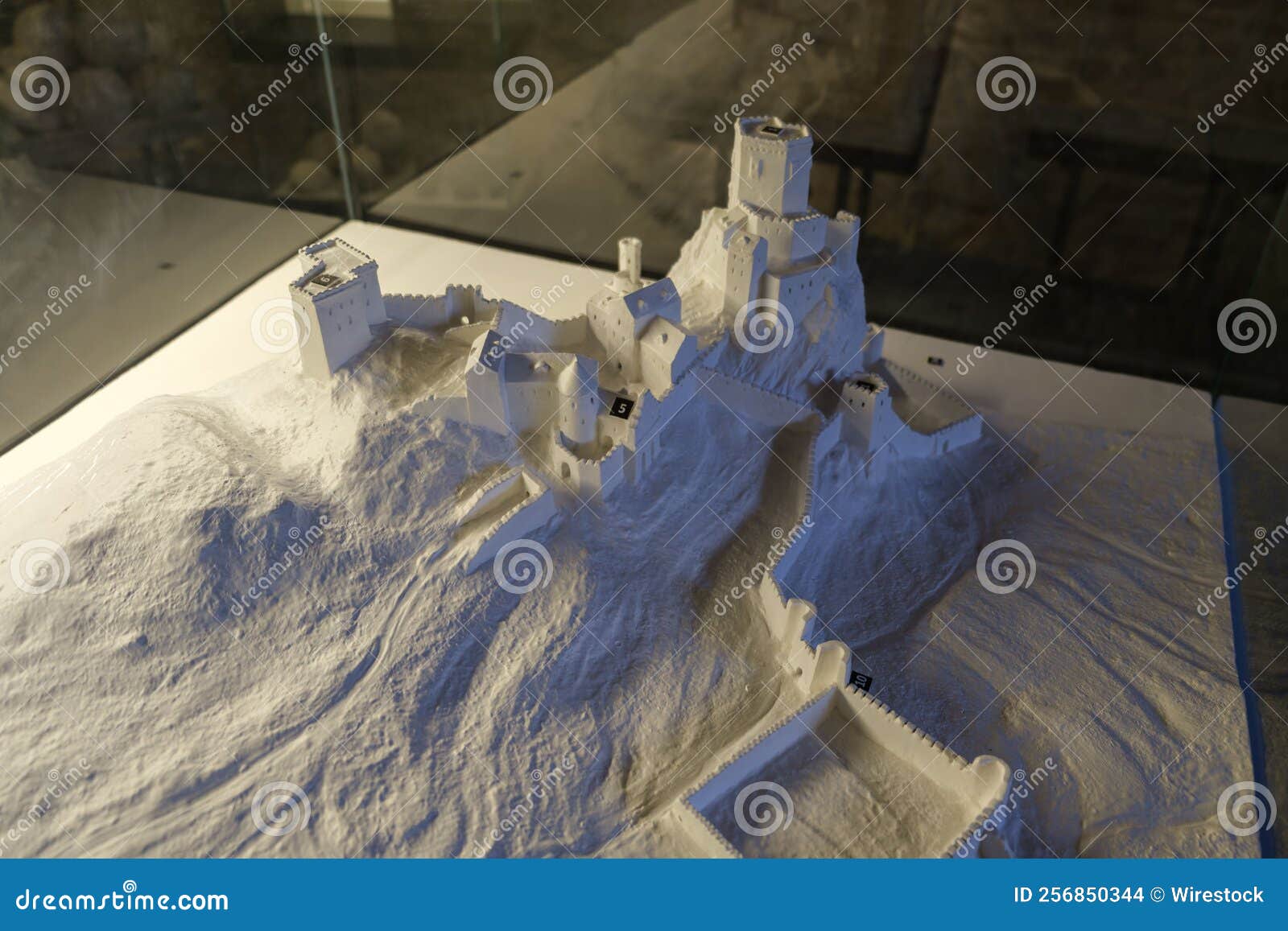 Devin Castle Small White Layout in the Museum Editorial Stock Image ...