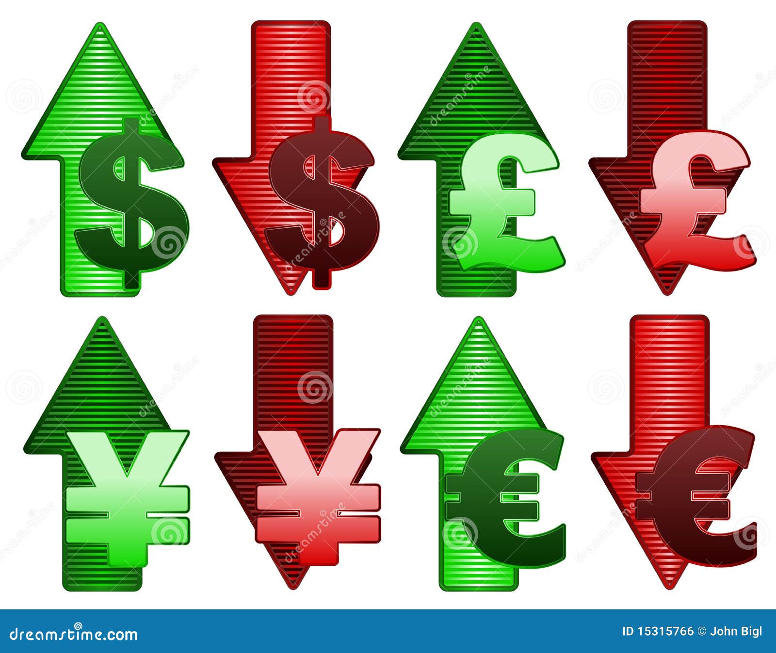 Devise En Hausse Et En Baisse Illustration de Vecteur - Illustration du ...