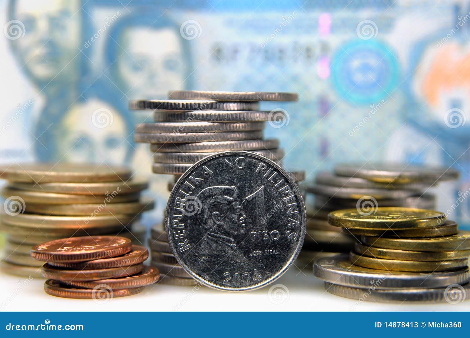 Devise philippine image stock. Image du abondance, pile - 14878413