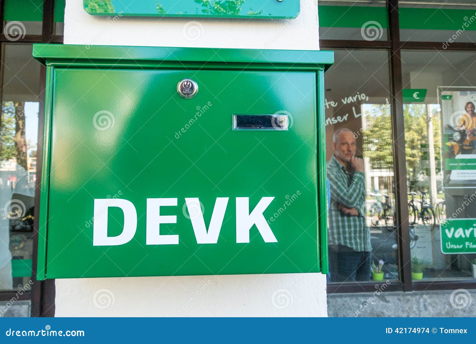 DEVK mailbox editorial stock image. Image of mailbox - 42174974