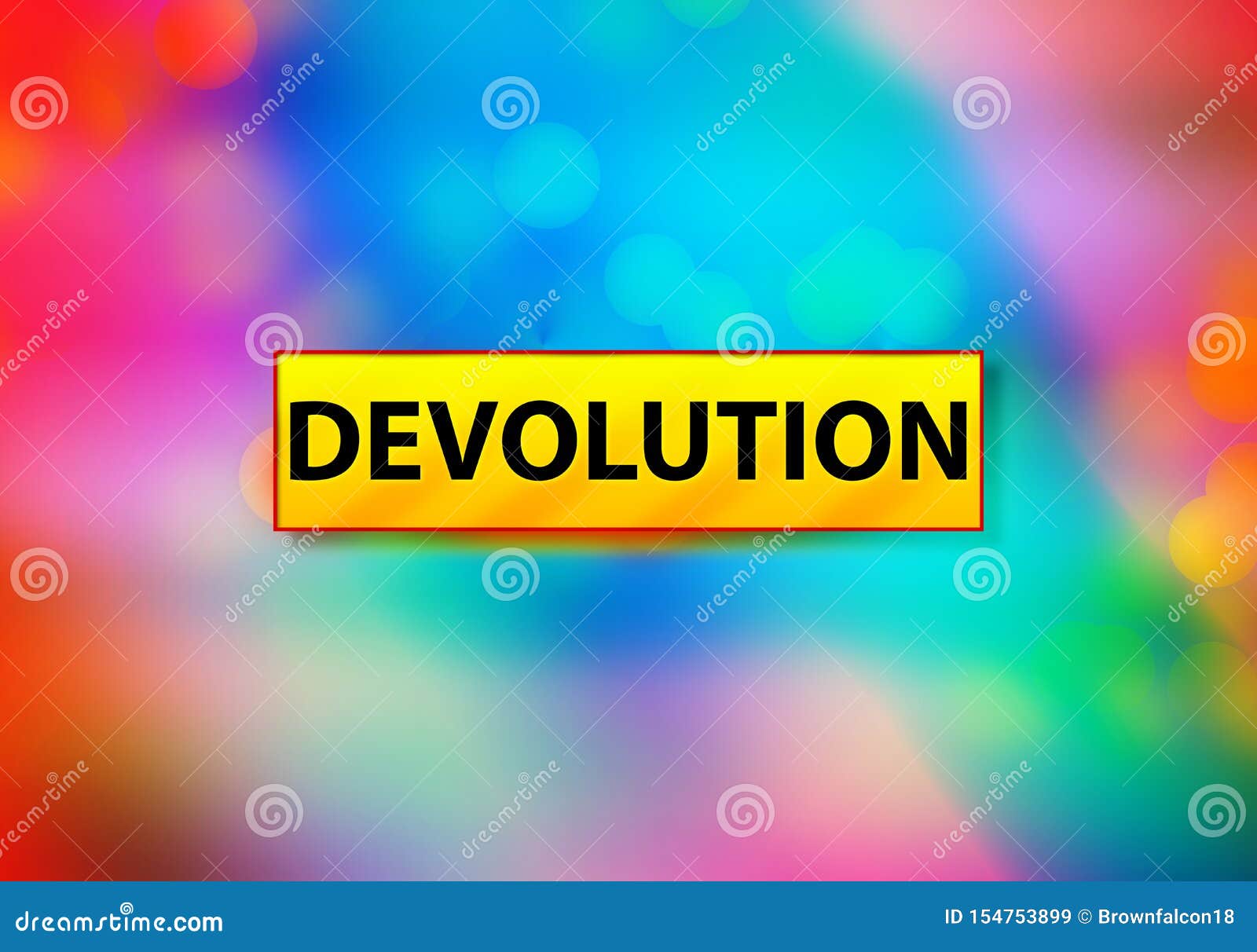 Devolution Abstract Colorful Background Bokeh Design Illustration Stock ...