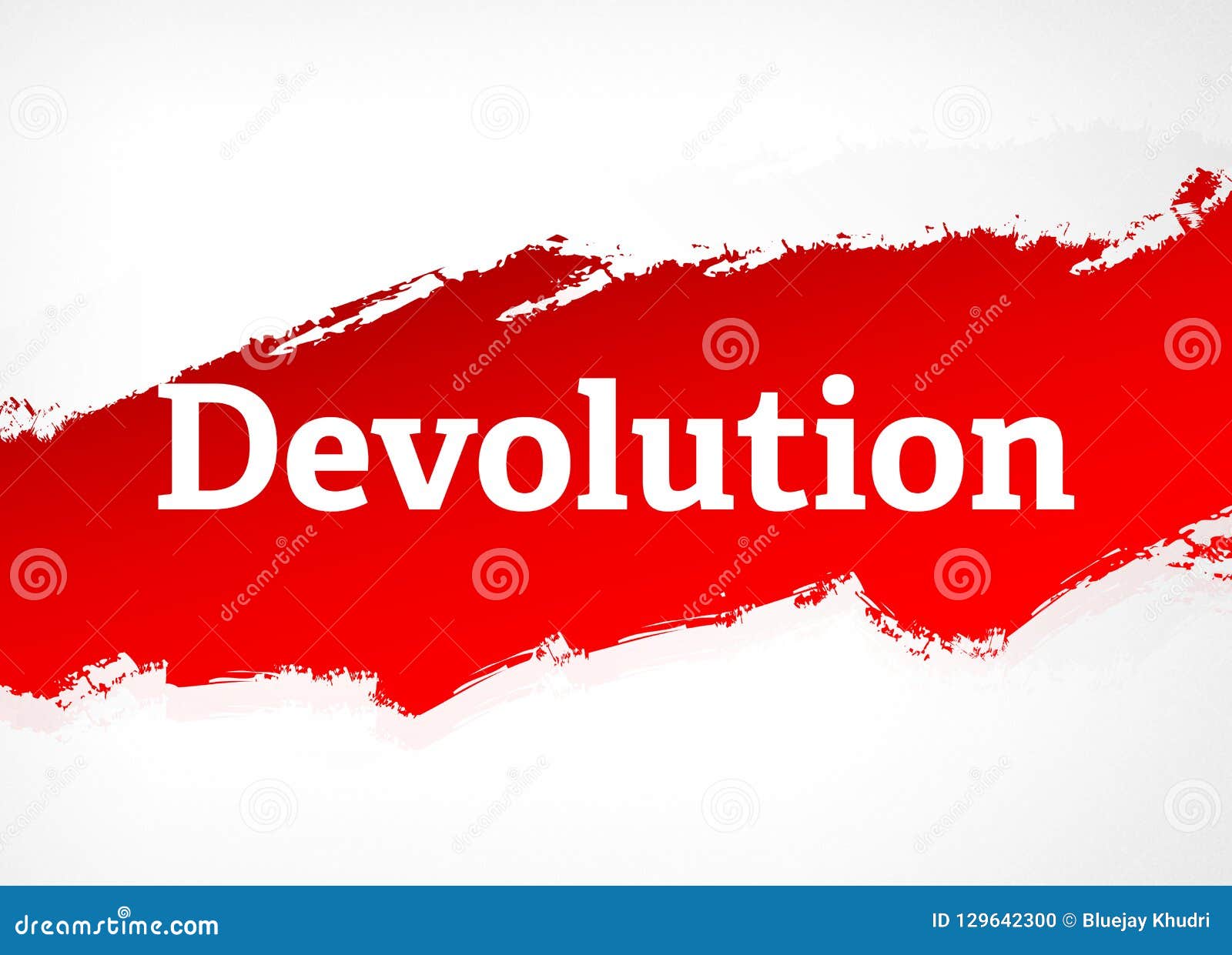 Devolution Red Brush Abstract Background Illustration Stock ...