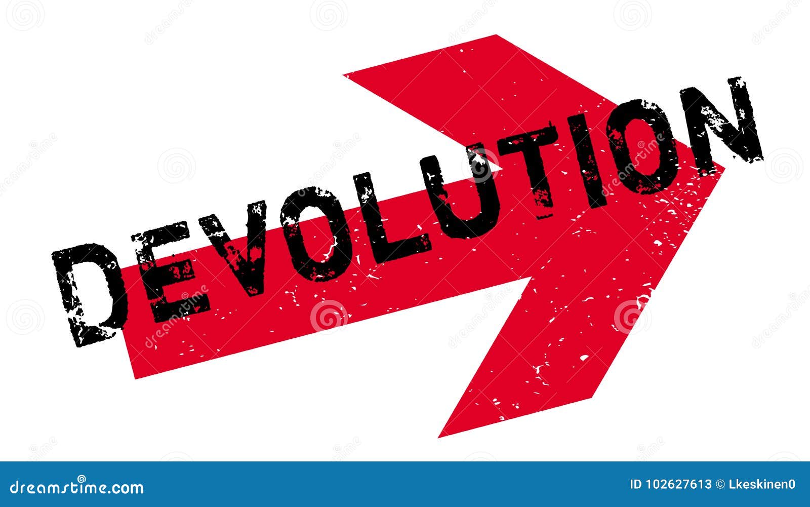 Devolution rubber stamp stock vector. Illustration of header - 102627613