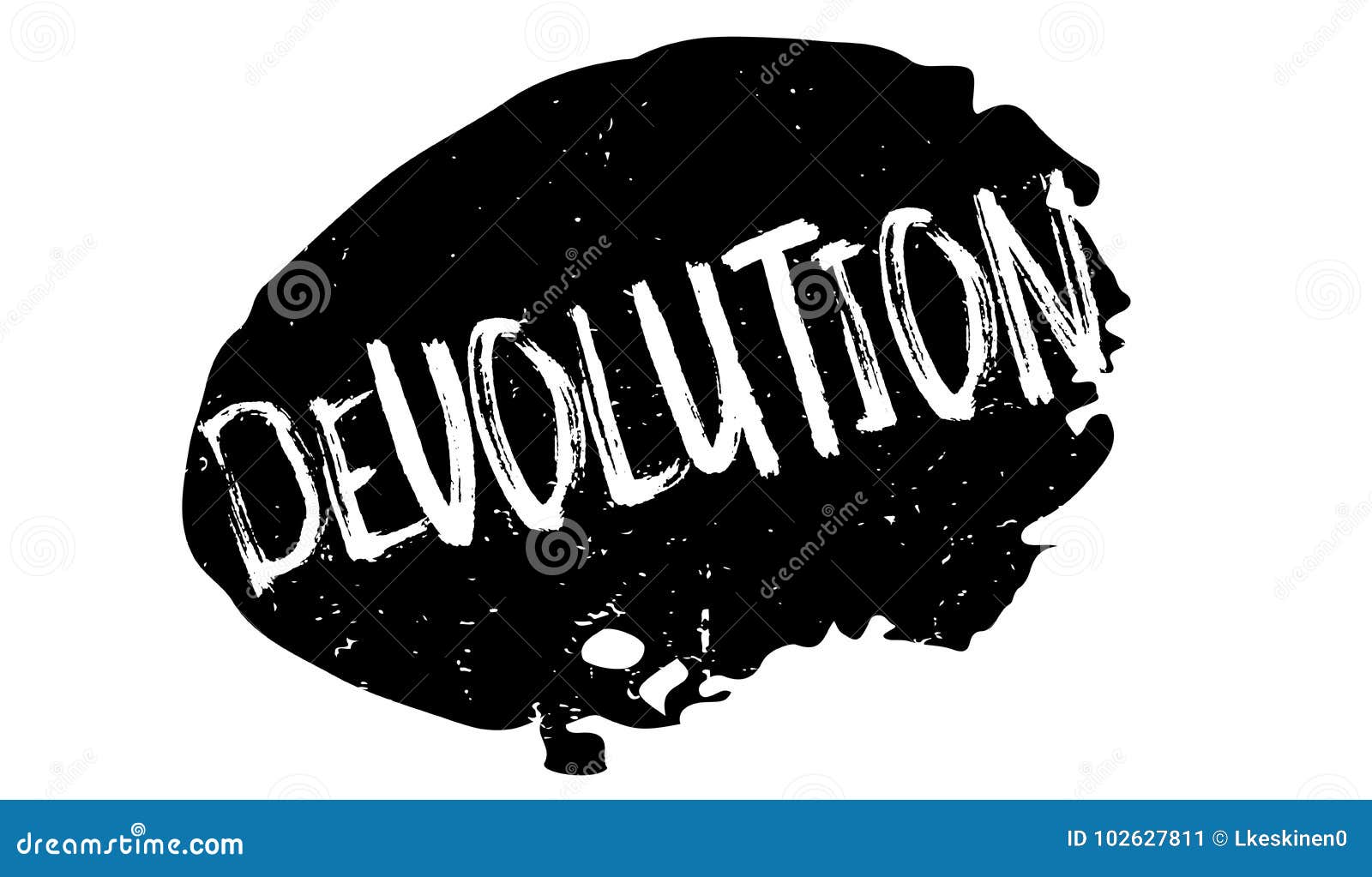 Devolution rubber stamp stock vector. Illustration of power - 102627811