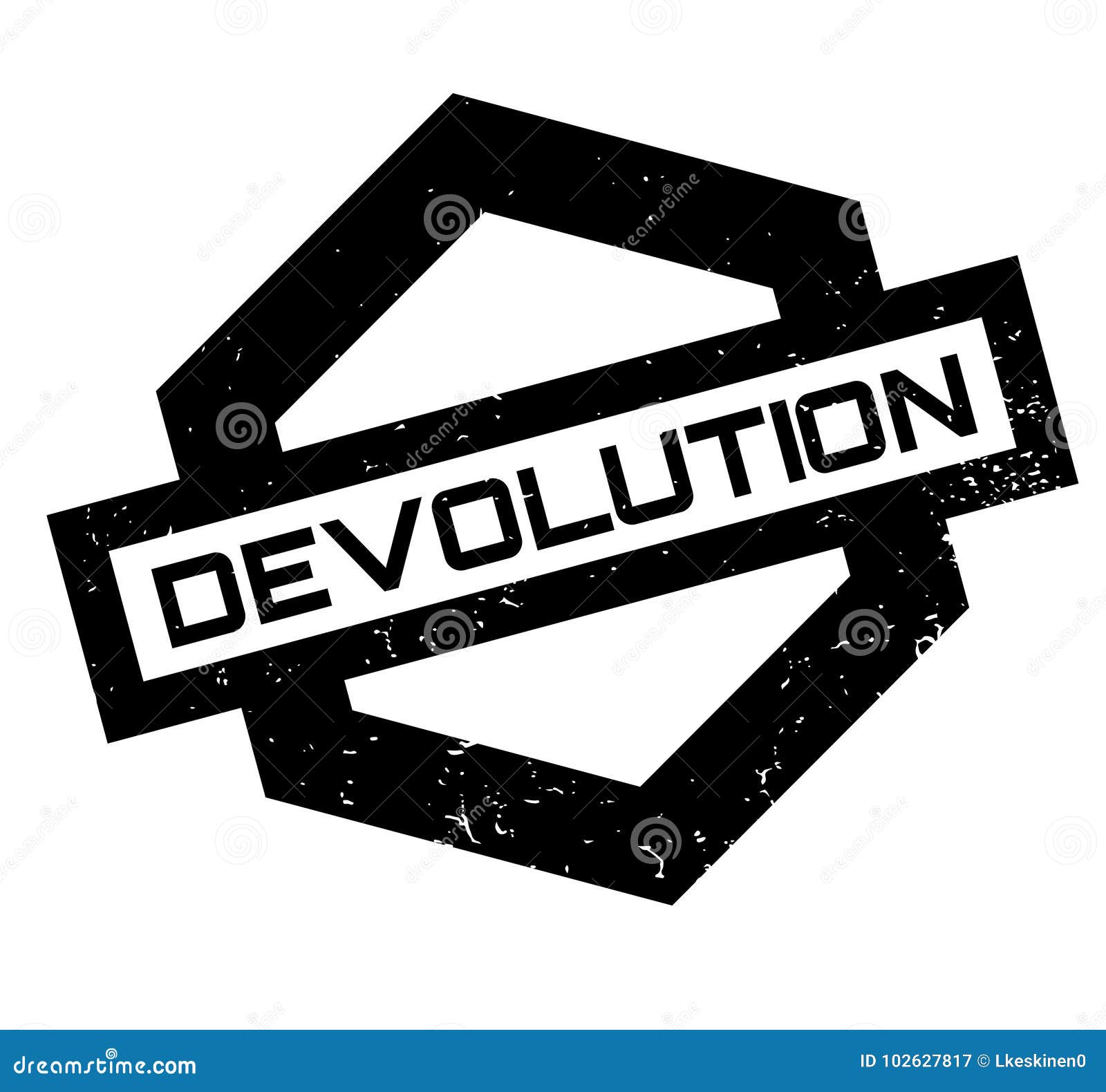 Devolution rubber stamp stock vector. Illustration of biology - 102627817