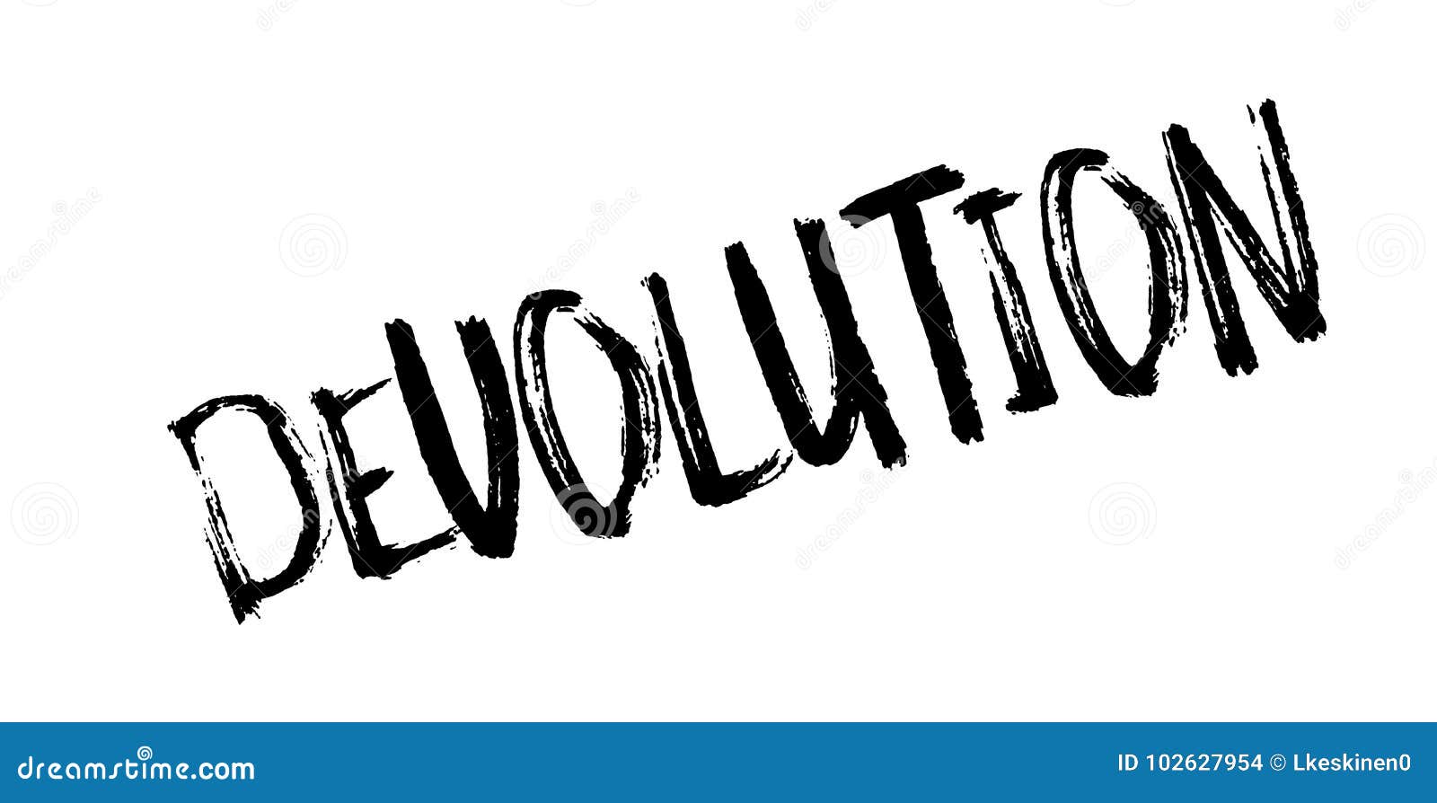 Devolution rubber stamp stock vector. Illustration of regress - 102627954