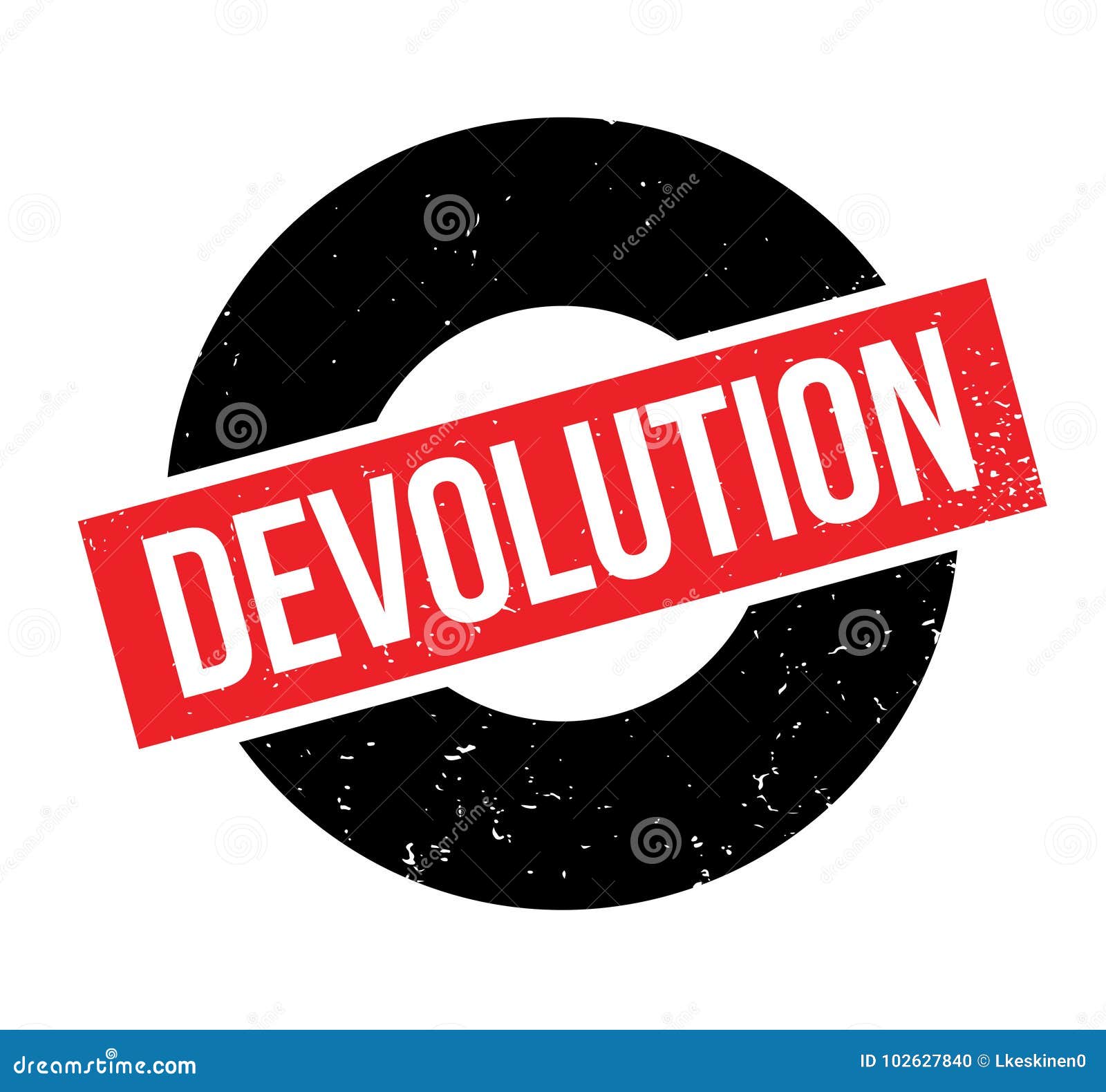 Devolution rubber stamp stock vector. Illustration of politics - 102627840