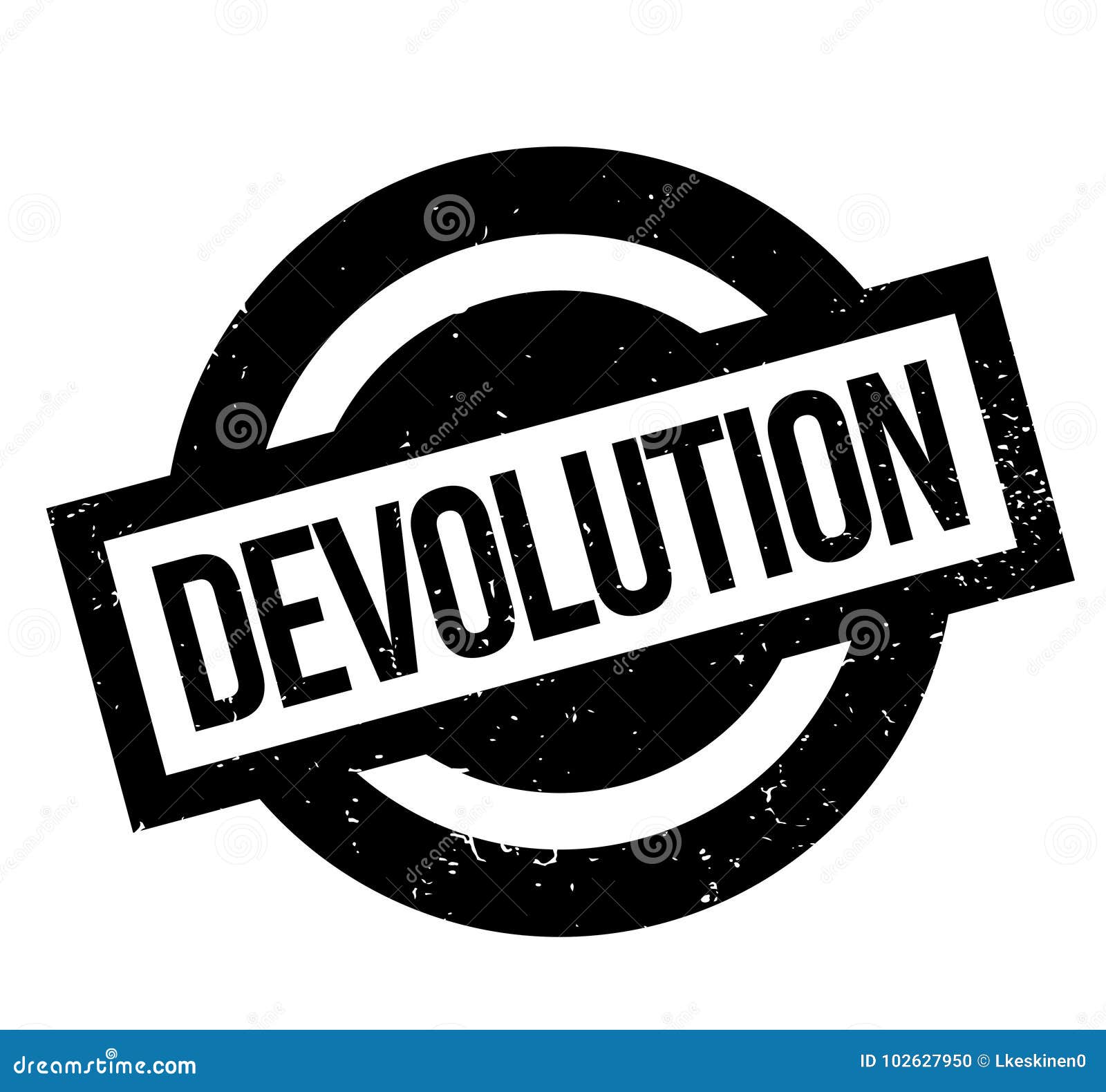 Devolution rubber stamp stock vector. Illustration of government ...