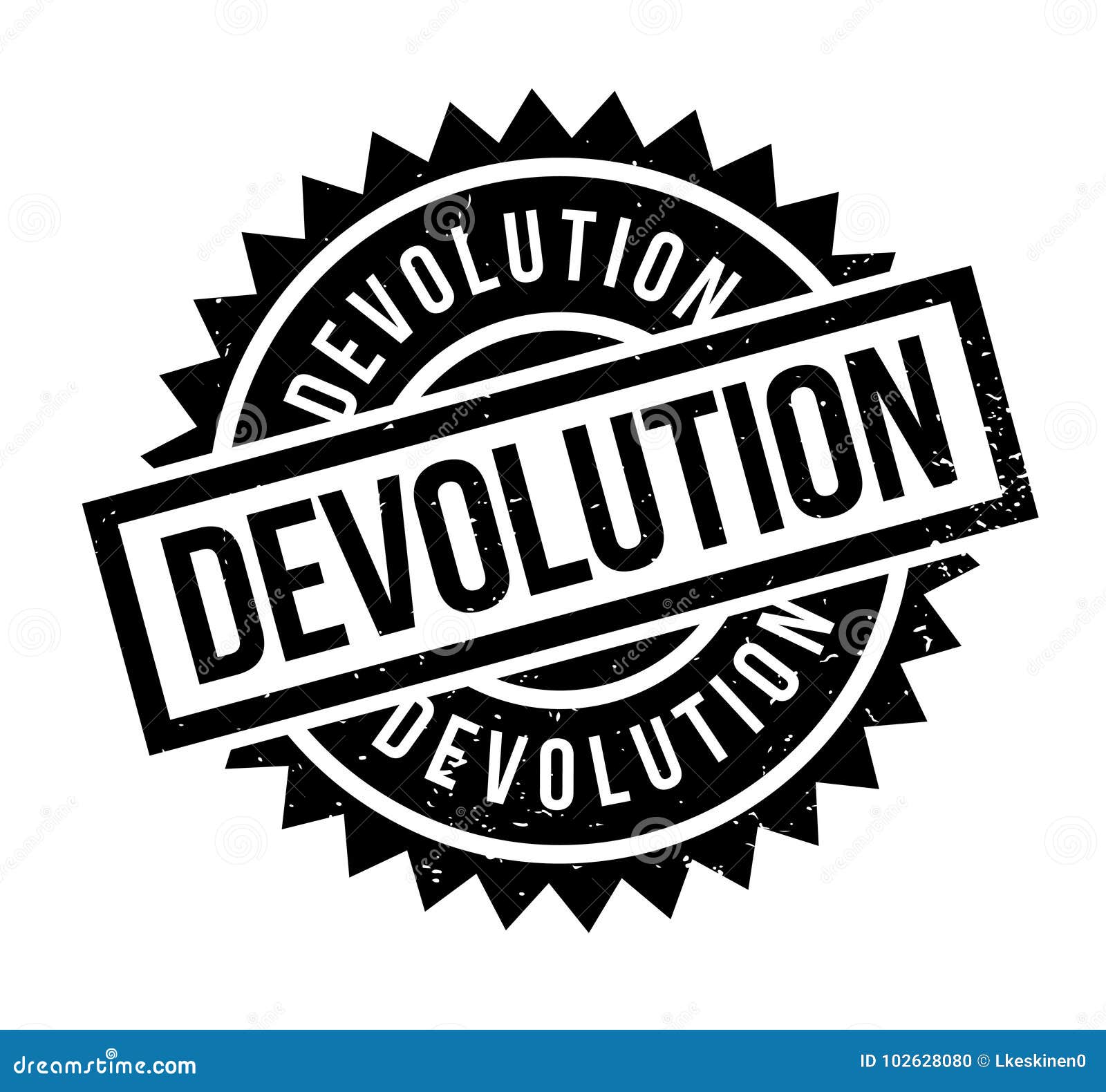 Devolution rubber stamp stock vector. Illustration of dissolution ...