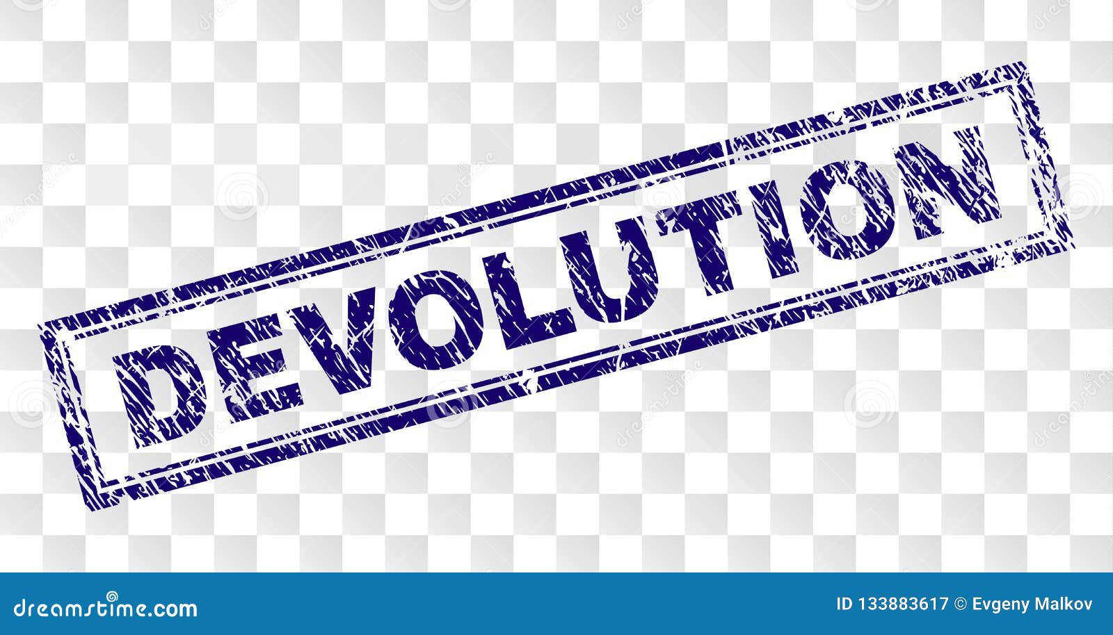 Scratched DEVOLUTION Rectangle Stamp Stock Vector - Illustration of ...