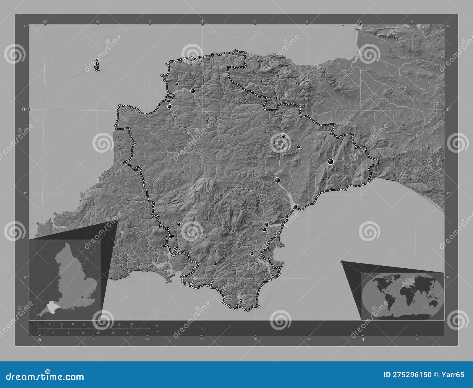 Devon, England - Great Britain. Bilevel. Major Cities Stock ...